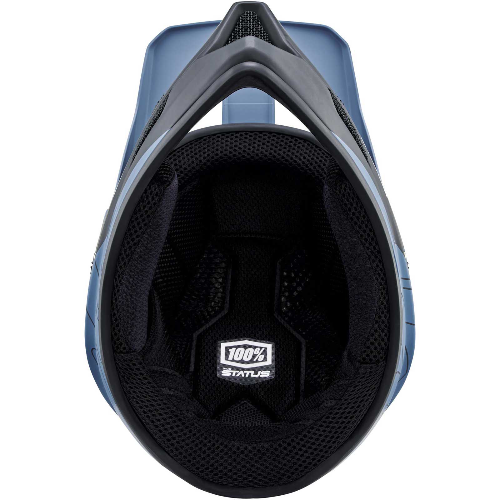 100% Status 22 Youth Full Face Helmet - Drop/Blue Steel | SkateHut
