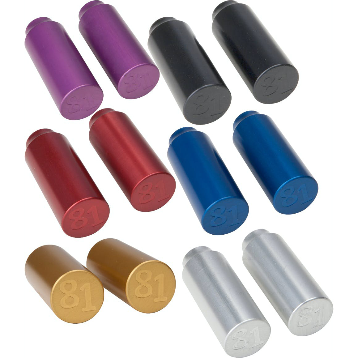 81 Customs Aluminium Peg System (pair) - Purple | SkateHut