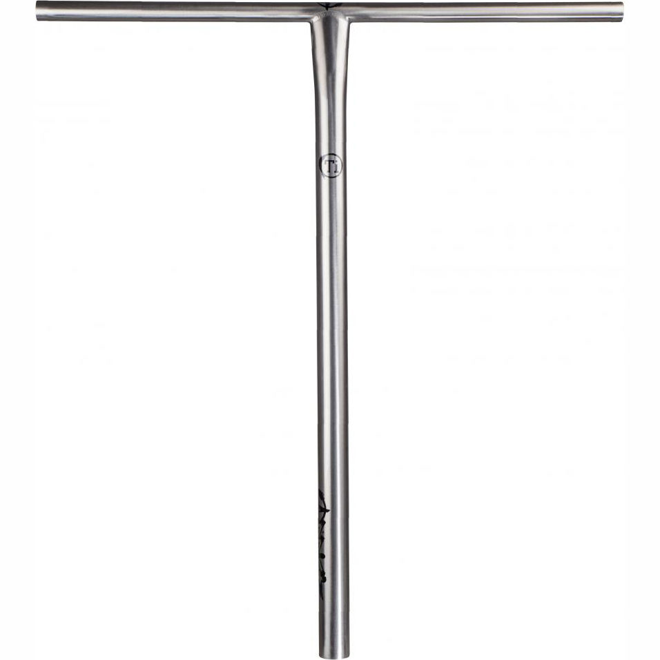 Addict T Bar Titanium HIC/SCS Scooter Handle Bars - Raw 720mm | SkateHut