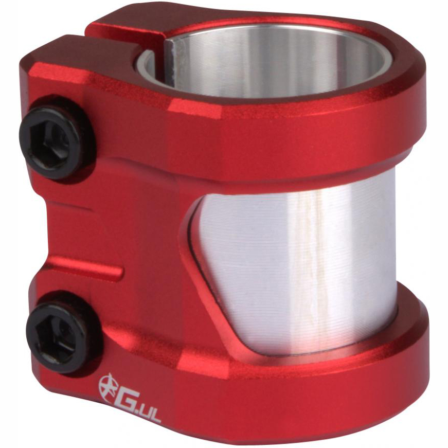 Addict Ultra Light Double Collar Scooter Clamp - Red | SkateHut