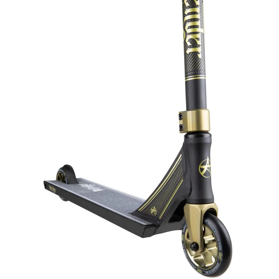 Addict Defender 3.0 Stunt Scooter - Black/Gold | SkateHut