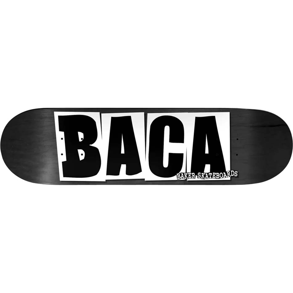 Baker Baca Logo Skateboard Deck - Grey Veneer 8" | SkateHut