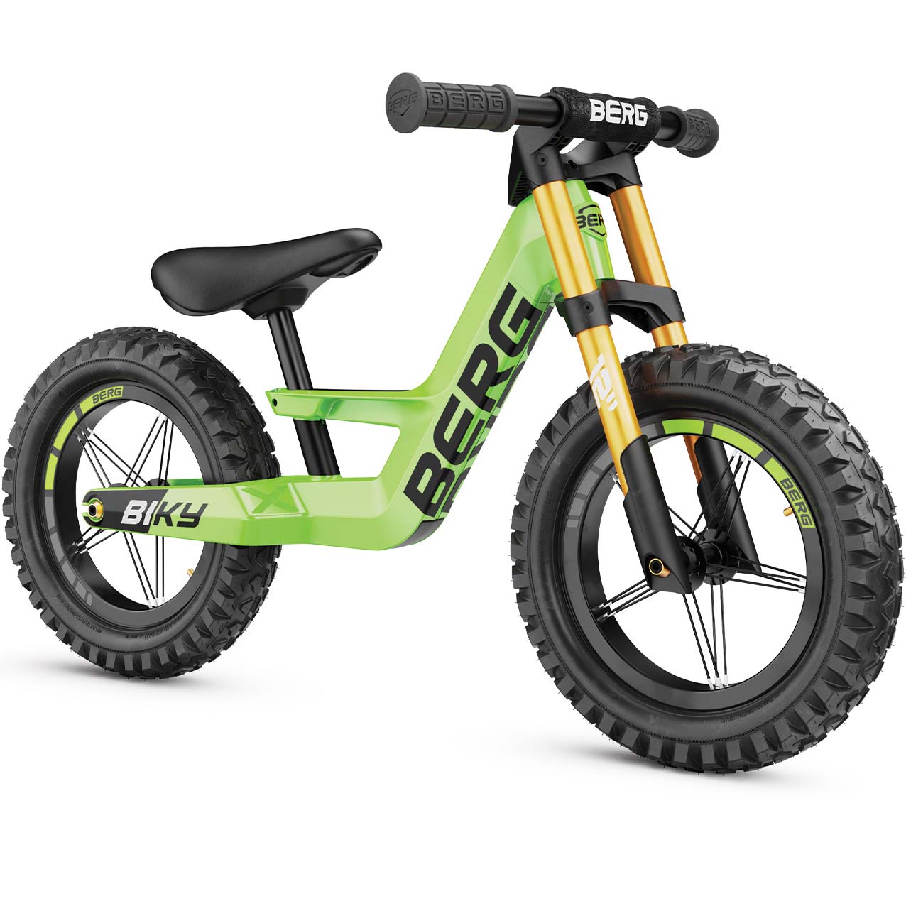 BERG Biky Cross Balance Bike - Green | SkateHut