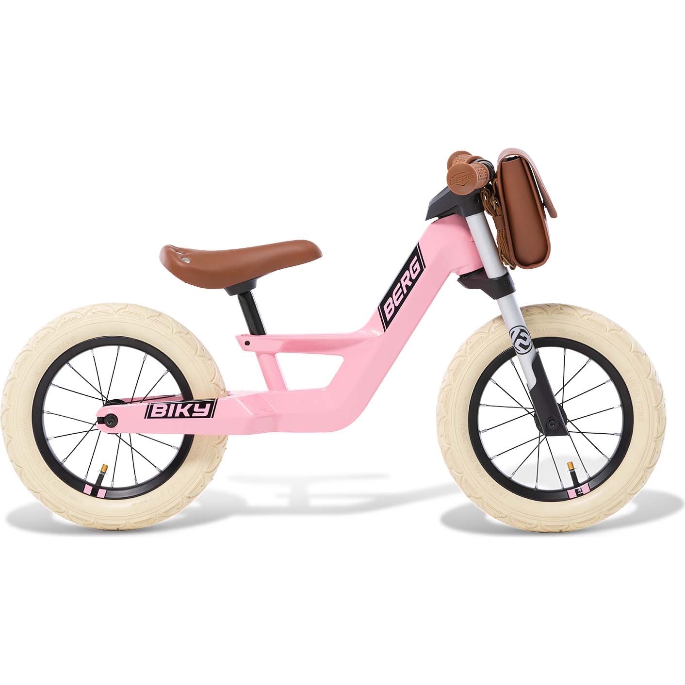BERG Biky Retro Balance Bike - Pink | SkateHut