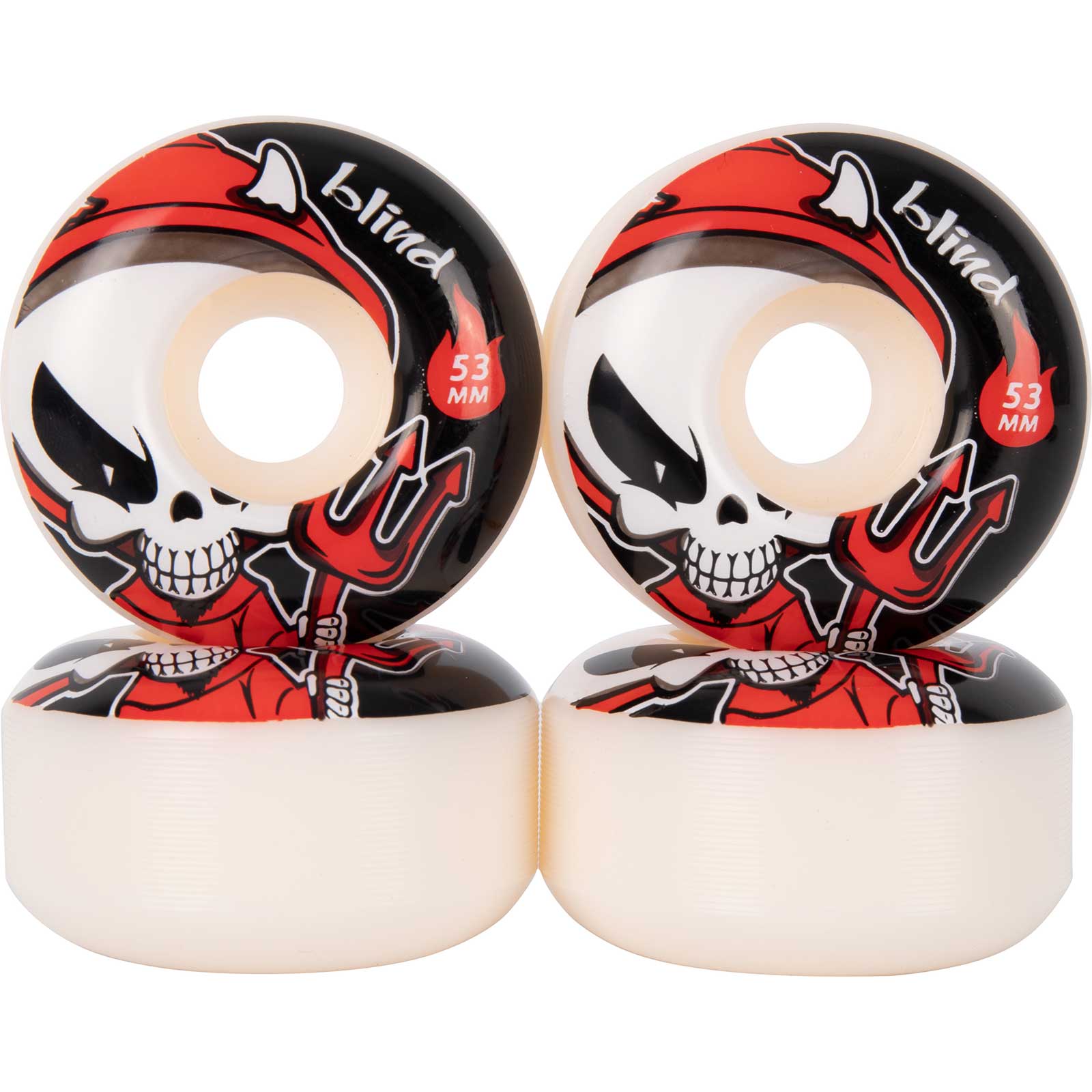 Blind Devil Reaper Skateboard Wheels - Red 53mm | SkateHut