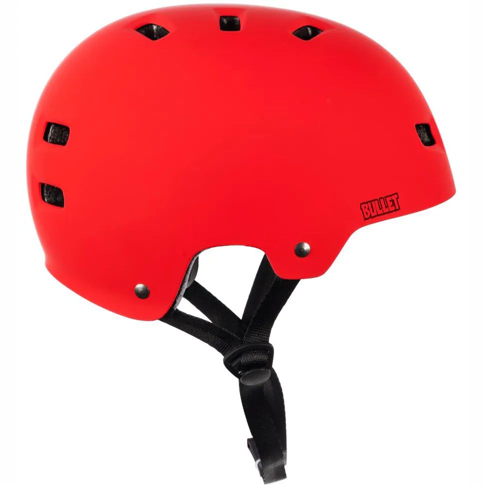 Bullet Deluxe Helmet - Matt Red | SkateHut