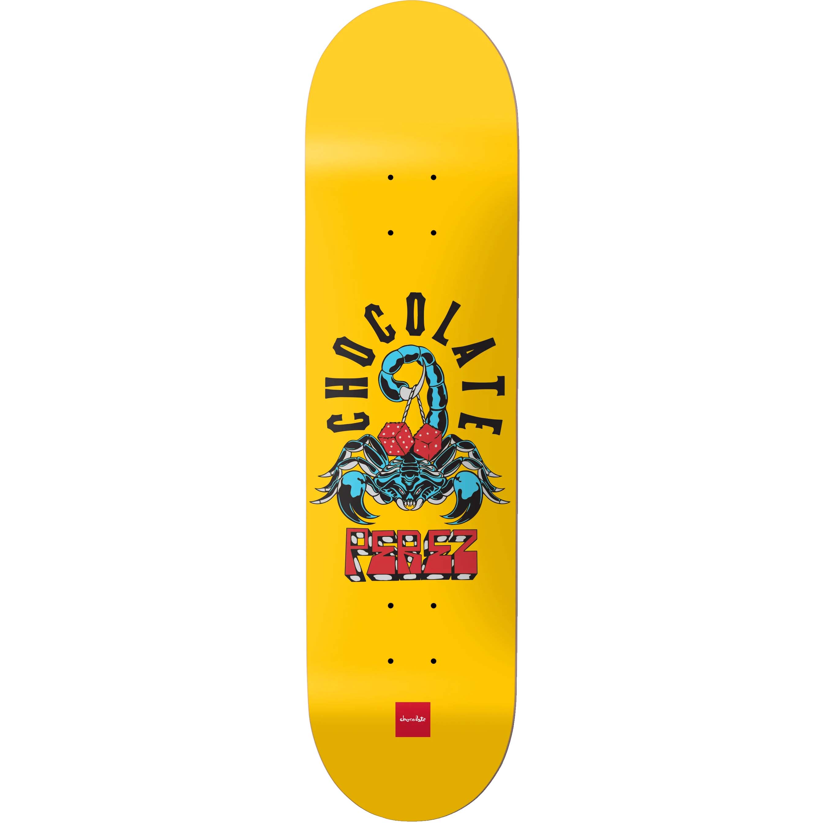 Chocolate Perez Scorpion Dice Skateboard Deck - 8" | SkateHut