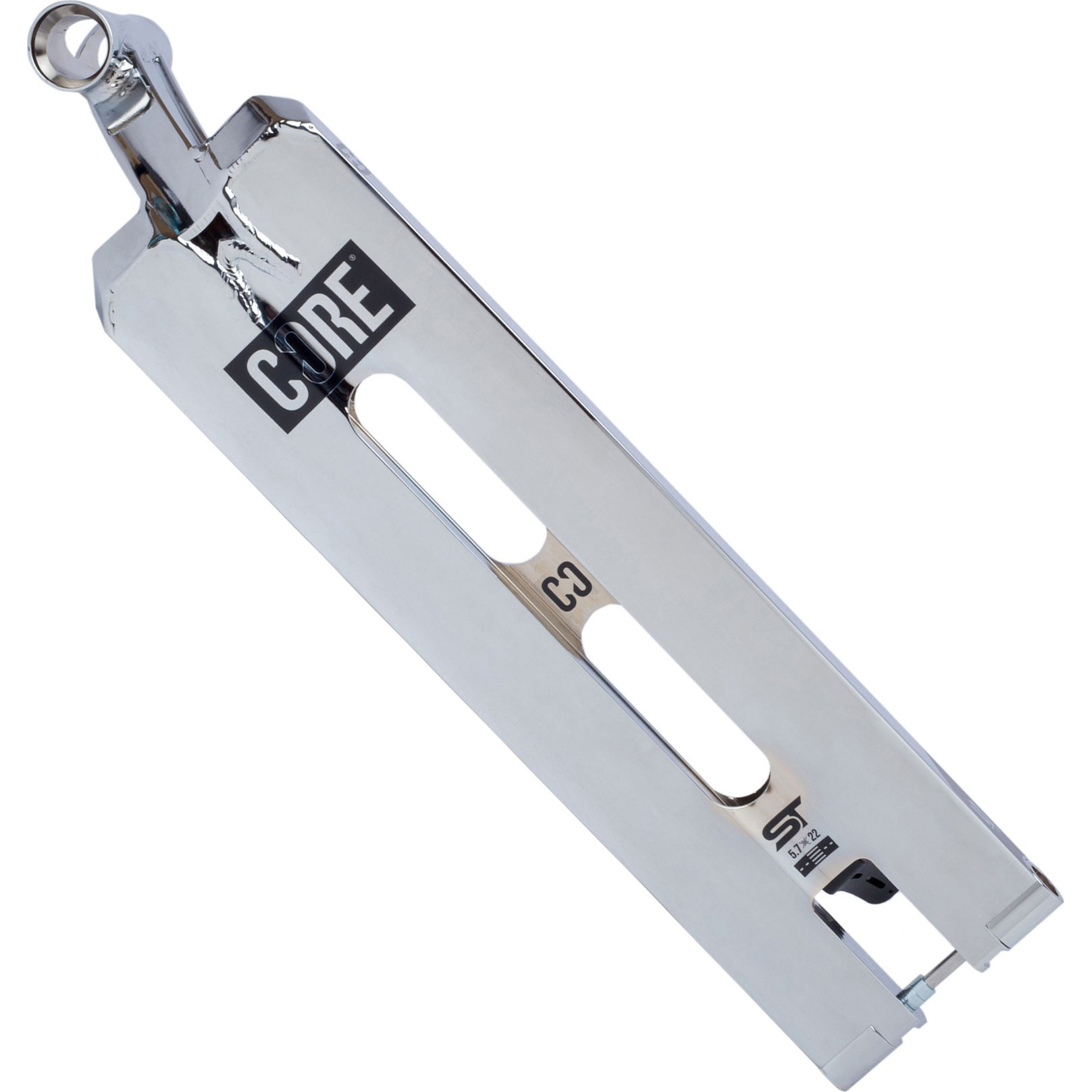CORE ST1 Street Scooter Deck - Chrome 22" x 5.7" | SkateHut