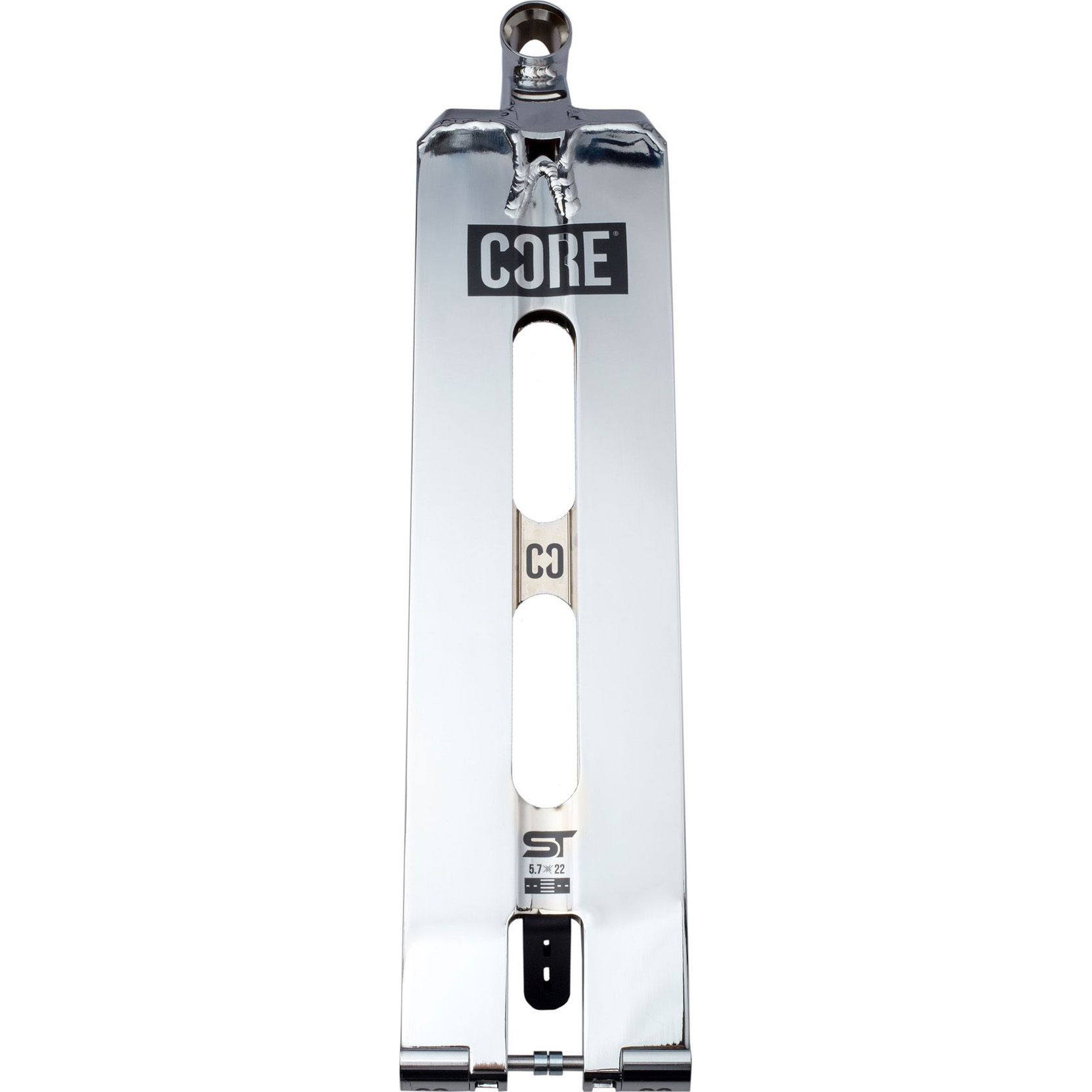 CORE ST1 Street Scooter Deck - Chrome 22" x 5.7" | SkateHut