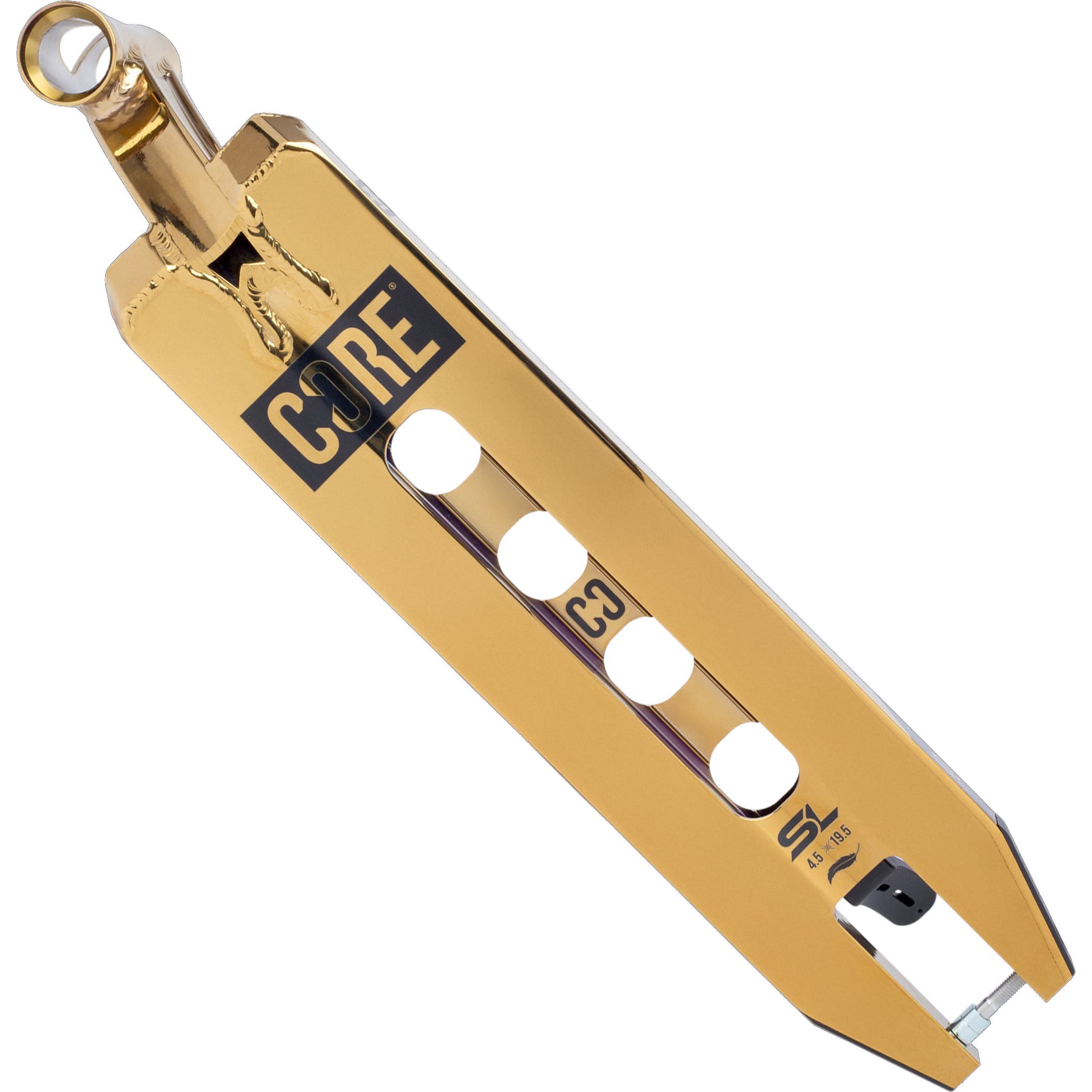 CORE SL1 (Super Light) Scooter Deck - Gold 19.5" x 4.5" | SkateHut