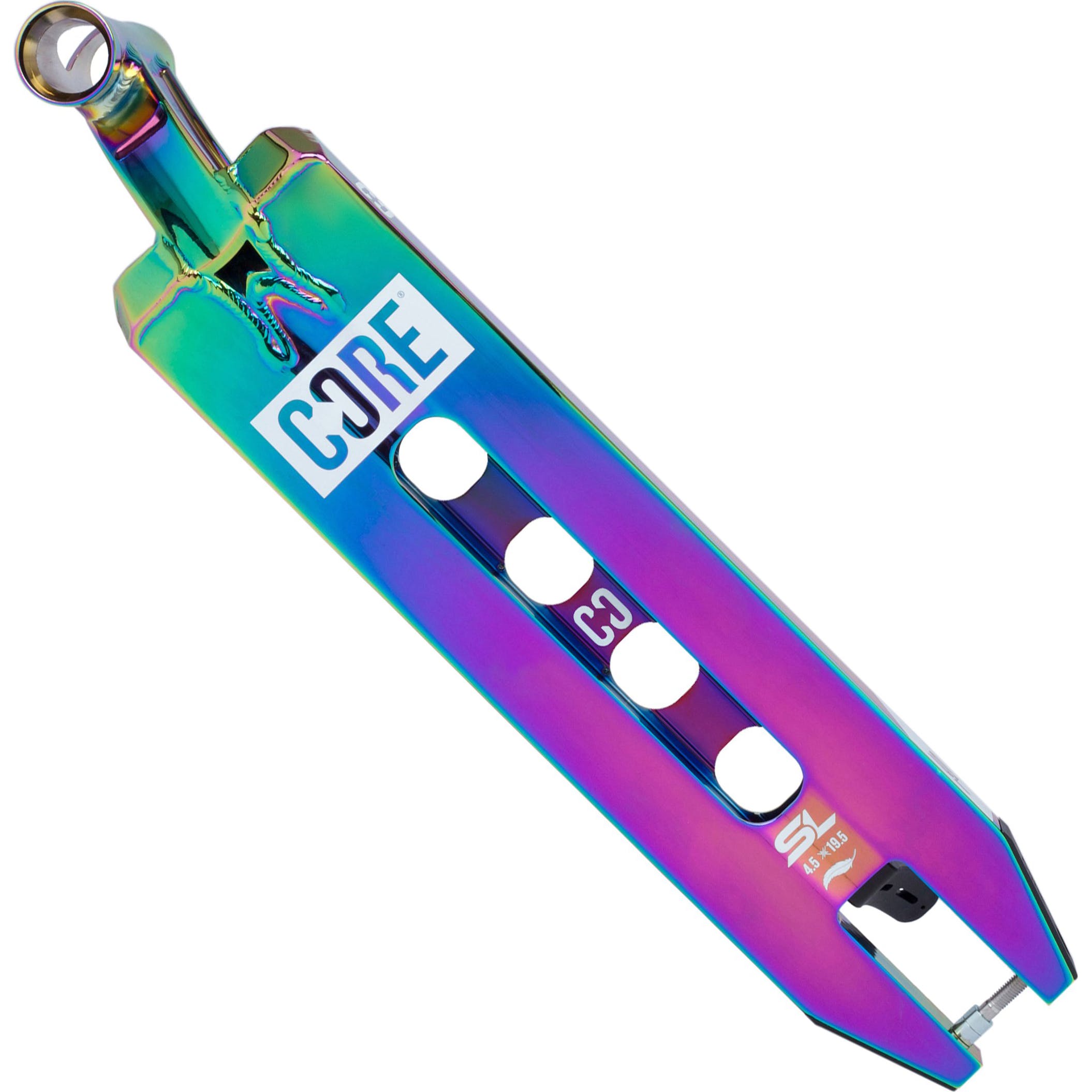 CORE SL1 (Super Light) Scooter Deck - Neochrome 19.5" x 4.5" | SkateHut