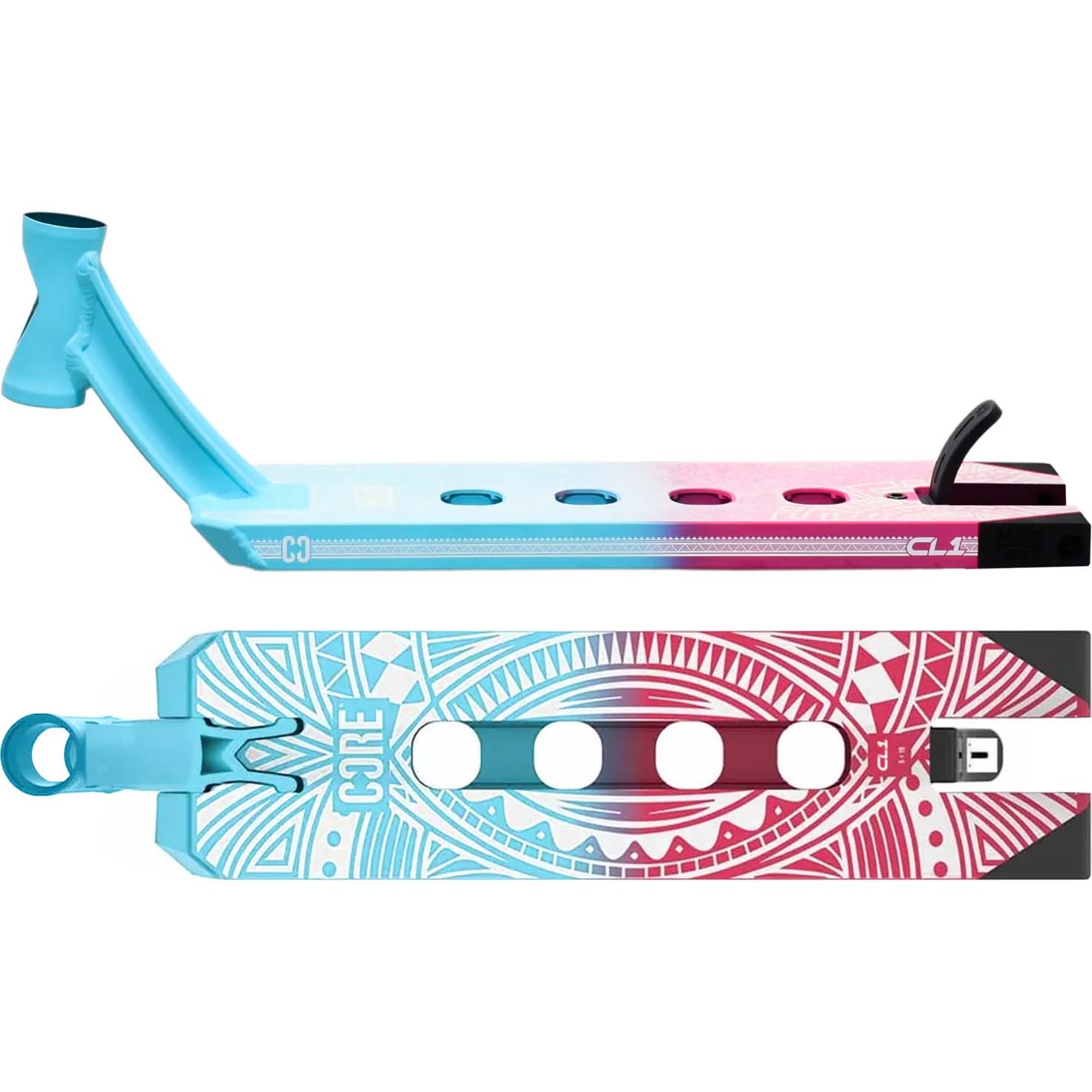 CORE CL1 Scooter Deck - Blue/Pink 5" x 19" | SkateHut