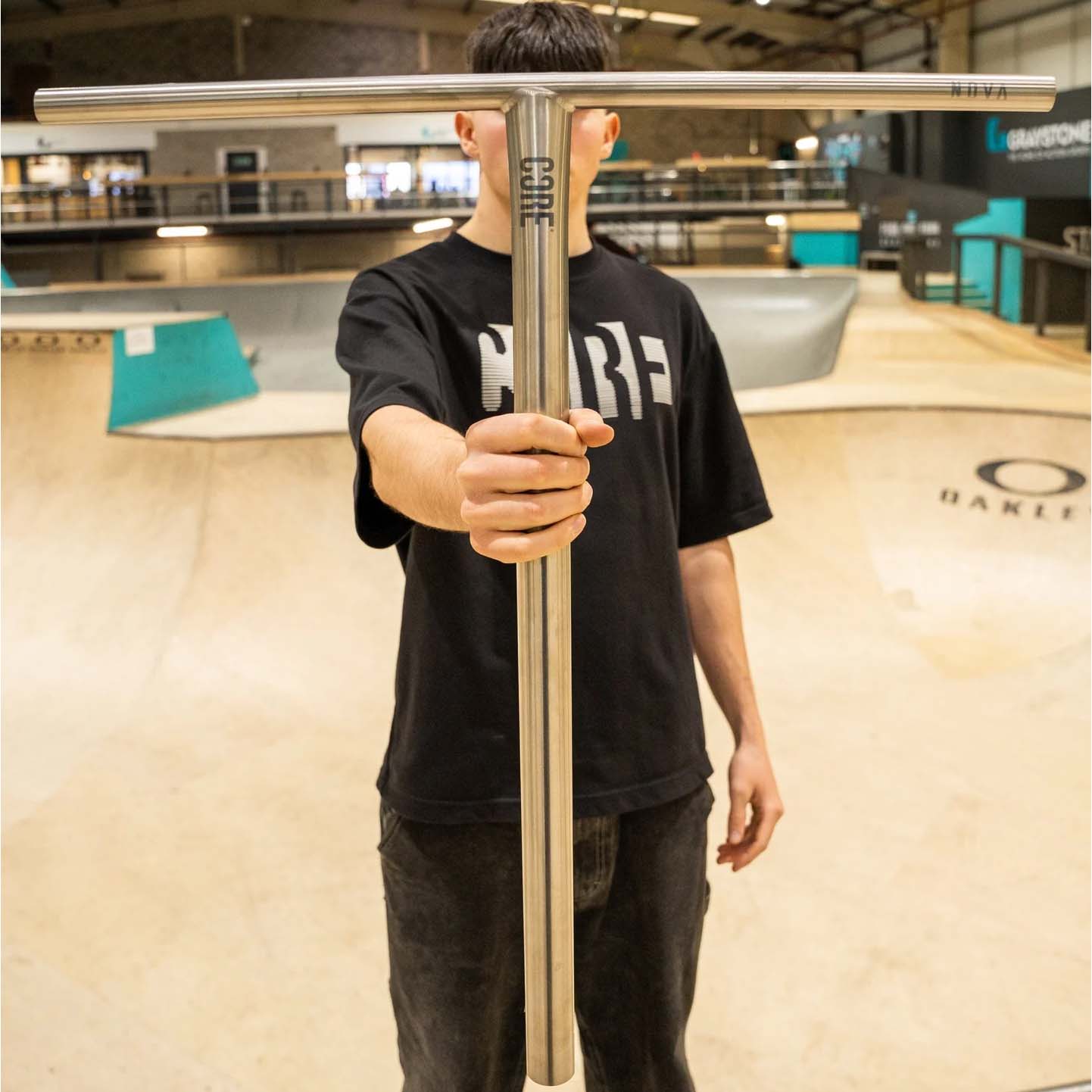 CORE ST2 Chromoly SCS Scooter Handle Bars - Polished 680mm | SkateHut