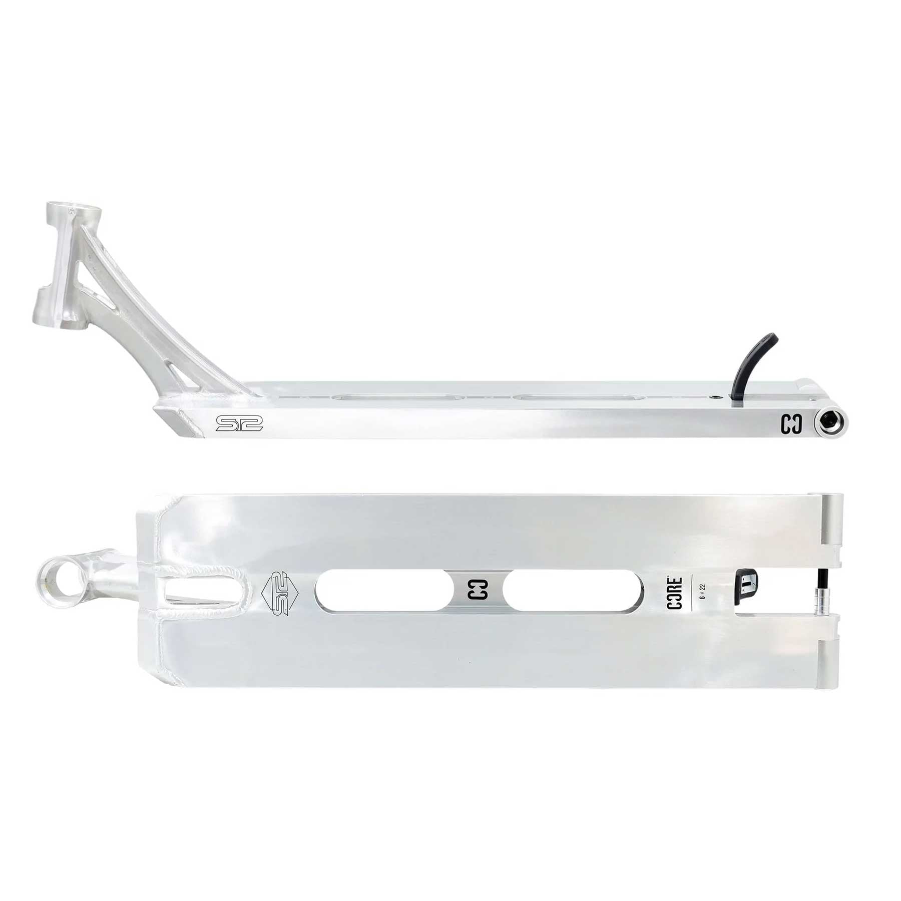 CORE ST2 Forged Scooter Deck - Polished 22" x 6" | SkateHut