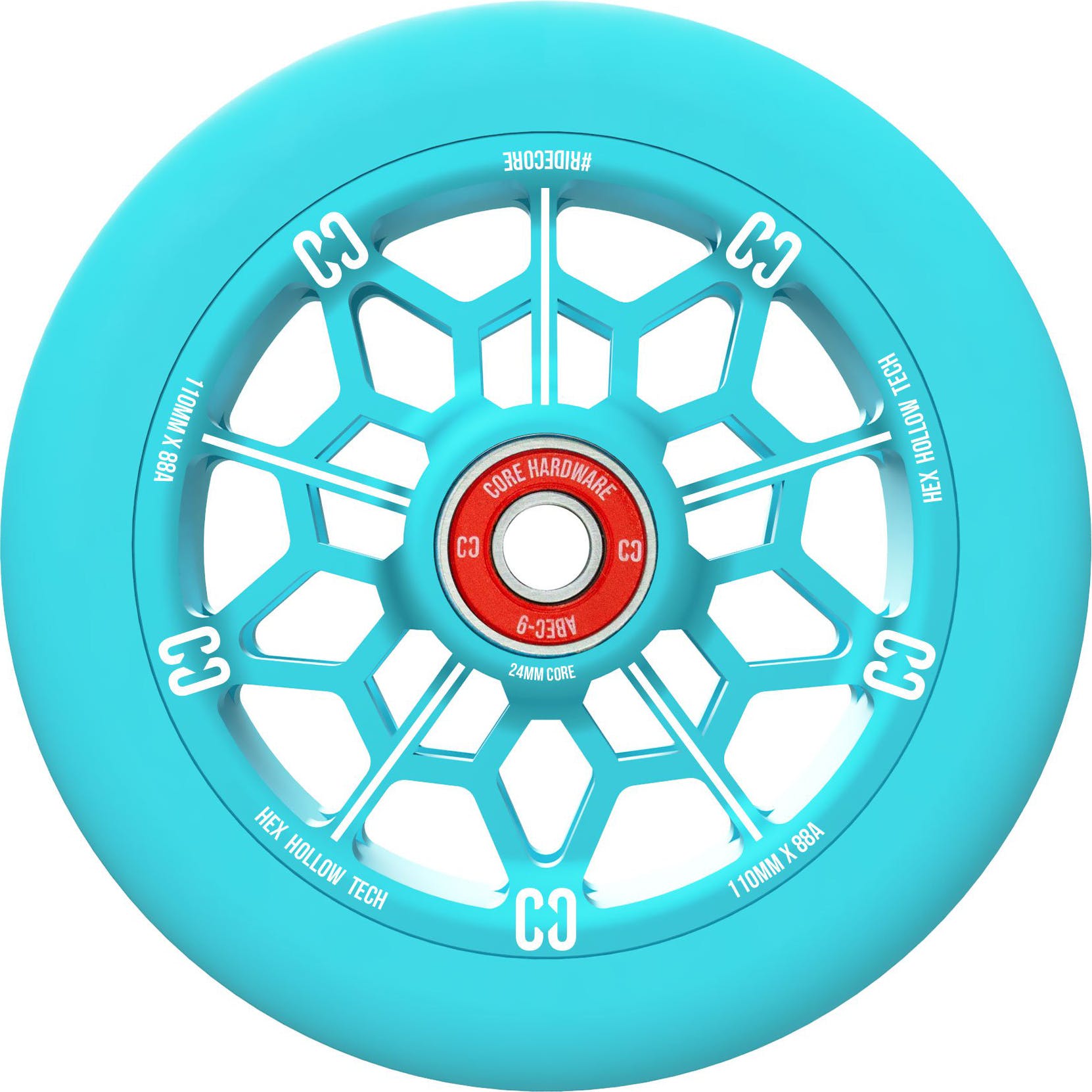 CORE Hex Scooter Wheel 110mm - Mint Blue | SkateHut