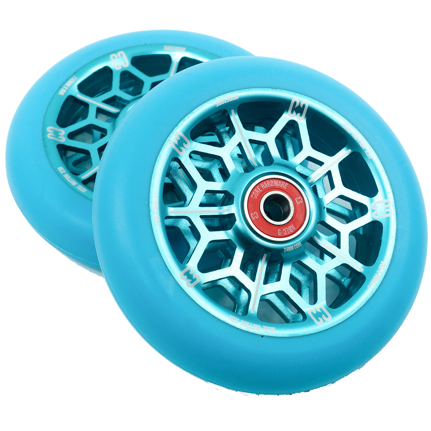 CORE Hex Scooter Wheel 110mm - Mint Blue | SkateHut