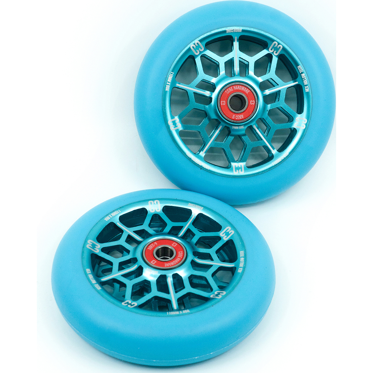 CORE Hex Scooter Wheel 110mm - Mint Blue | SkateHut