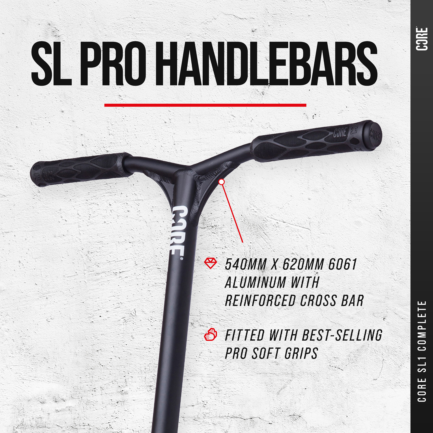CORE SL1 (Super Light) Stunt Scooter - Black | SkateHut