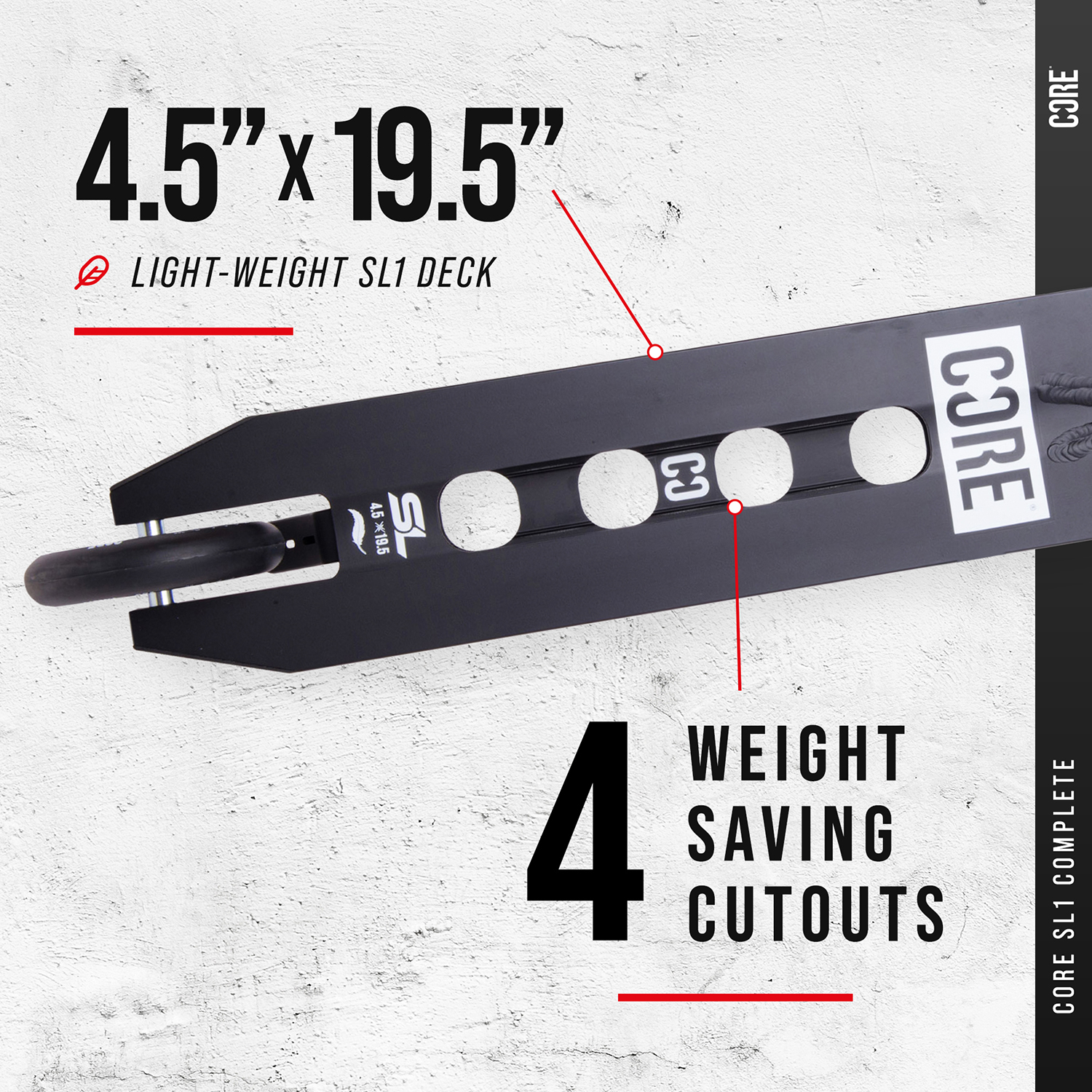 CORE SL1 (Super Light) Stunt Scooter - Black | SkateHut