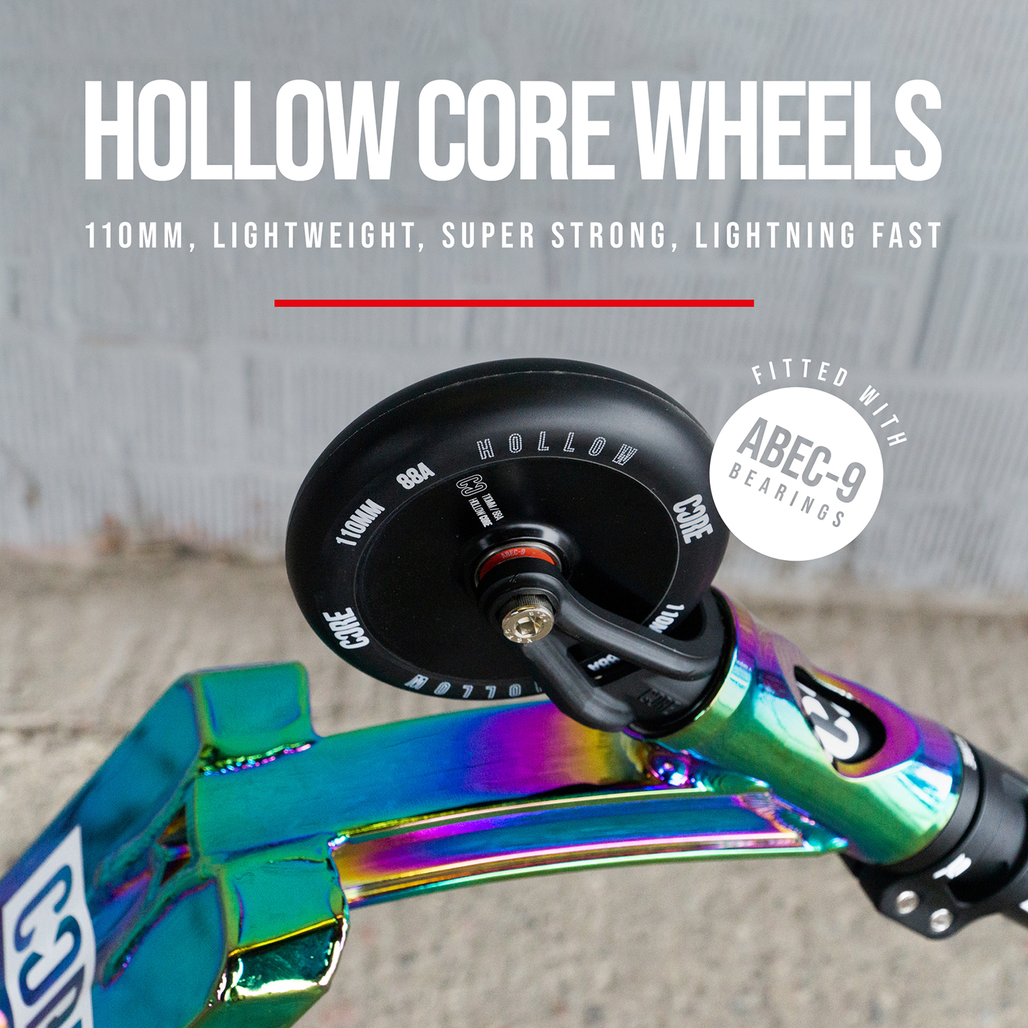 CORE SL1 (Super Light) Stunt Scooter - Neochrome/Black | SkateHut