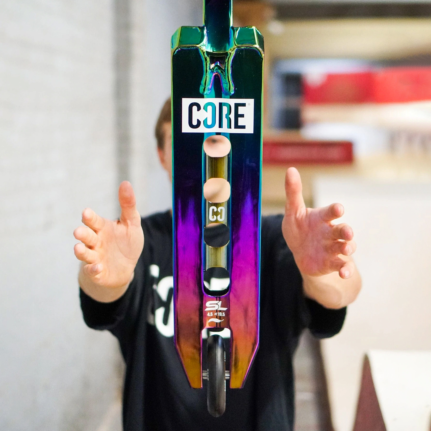 CORE SL1 (Super Light) Stunt Scooter - Neochrome/Black | SkateHut