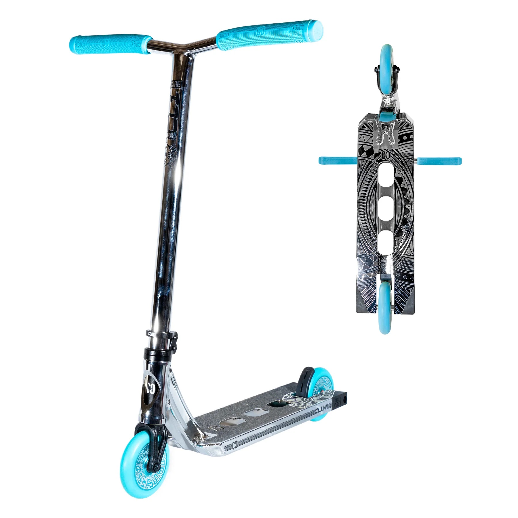 CORE Mini CL1 Stunt Scooter - Chrome/Teal LE | SkateHut