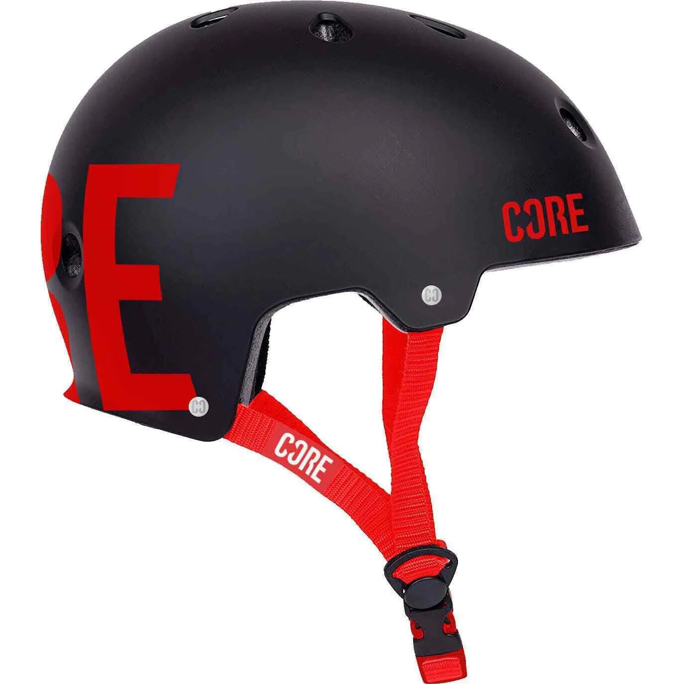 Core Street Helmet - Black/Red | SkateHut