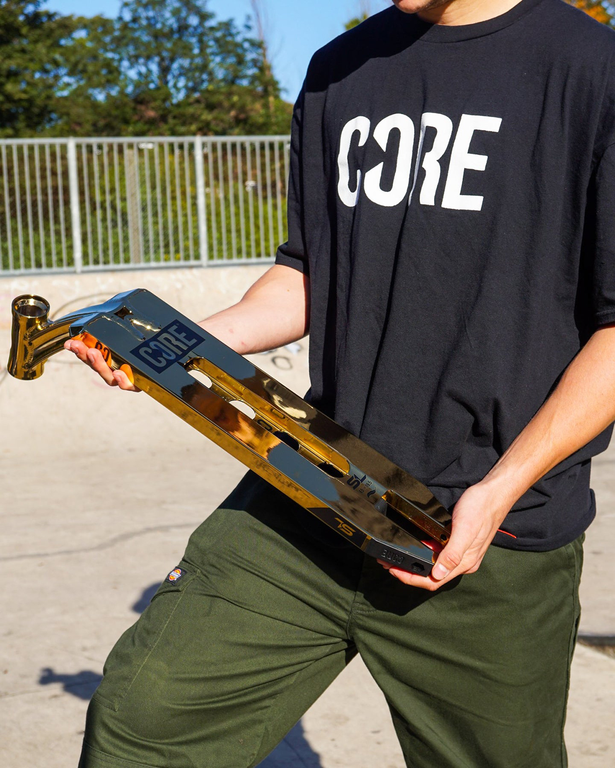 CORE SL1 (Super Light) Scooter Deck - Gold 20'' x 5'' | SkateHut