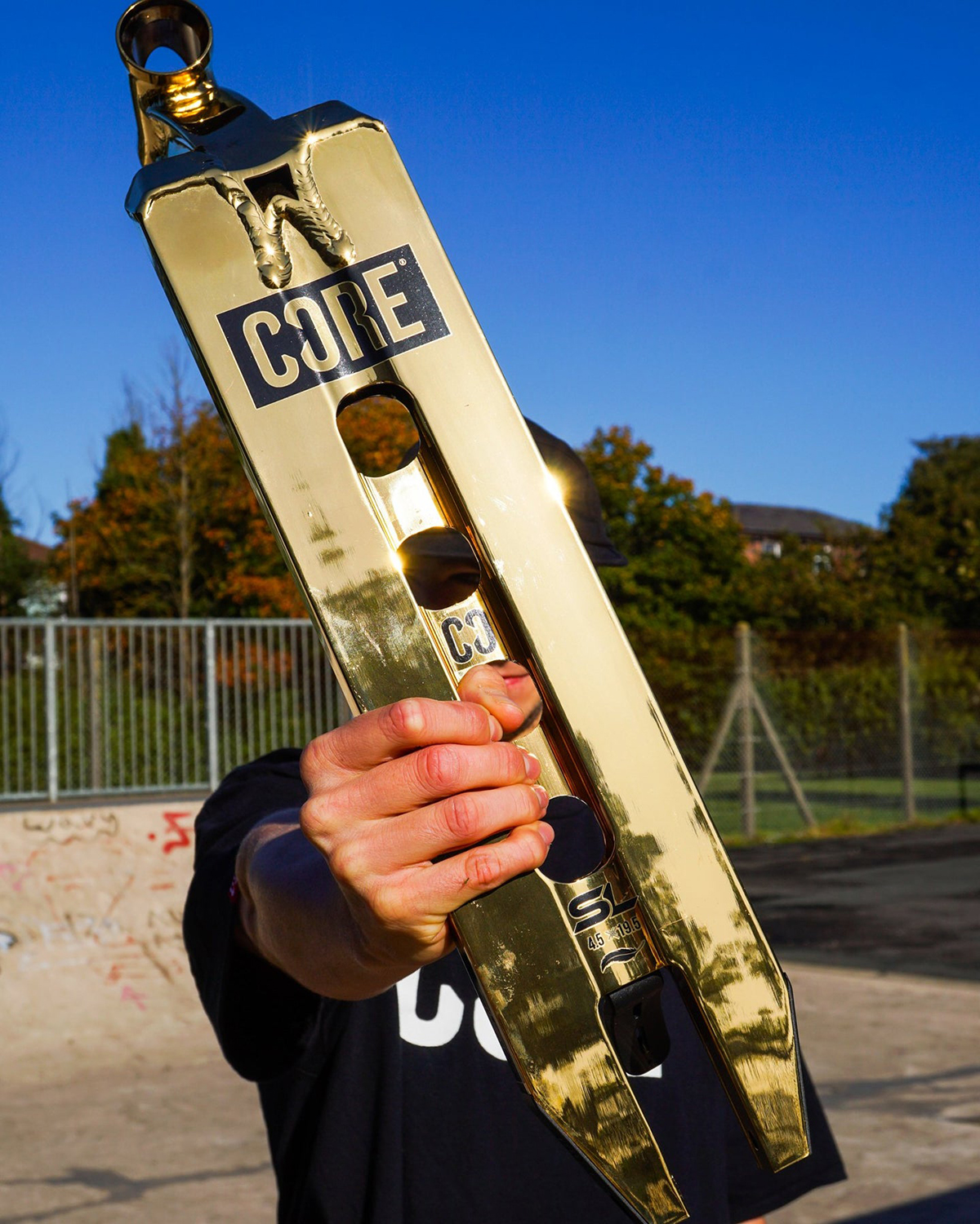 CORE SL1 (Super Light) Scooter Deck - Gold 20'' x 5'' | SkateHut