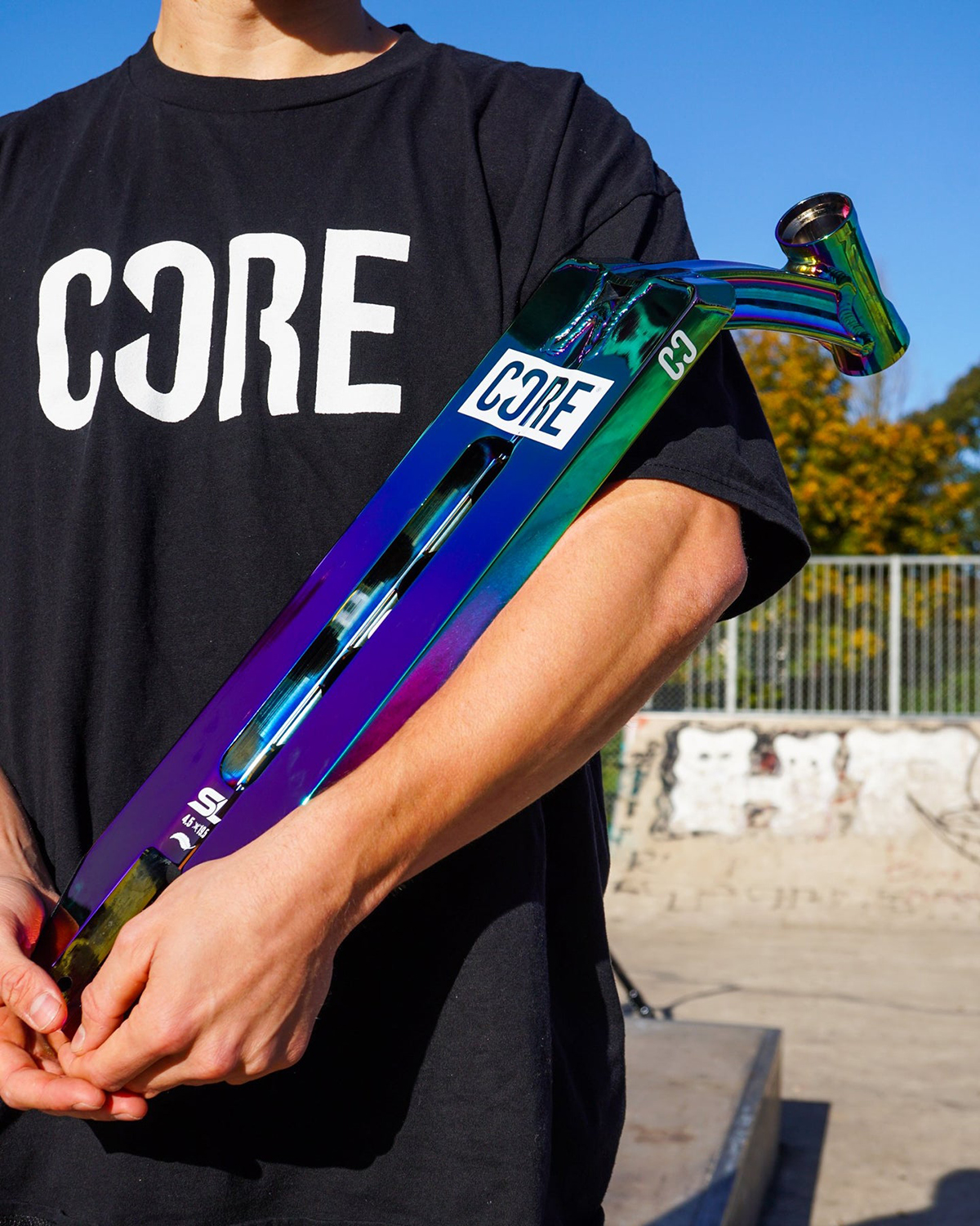 CORE SL1 (Super Light) Scooter Deck - Neochrome 20'' x 5'' | SkateHut