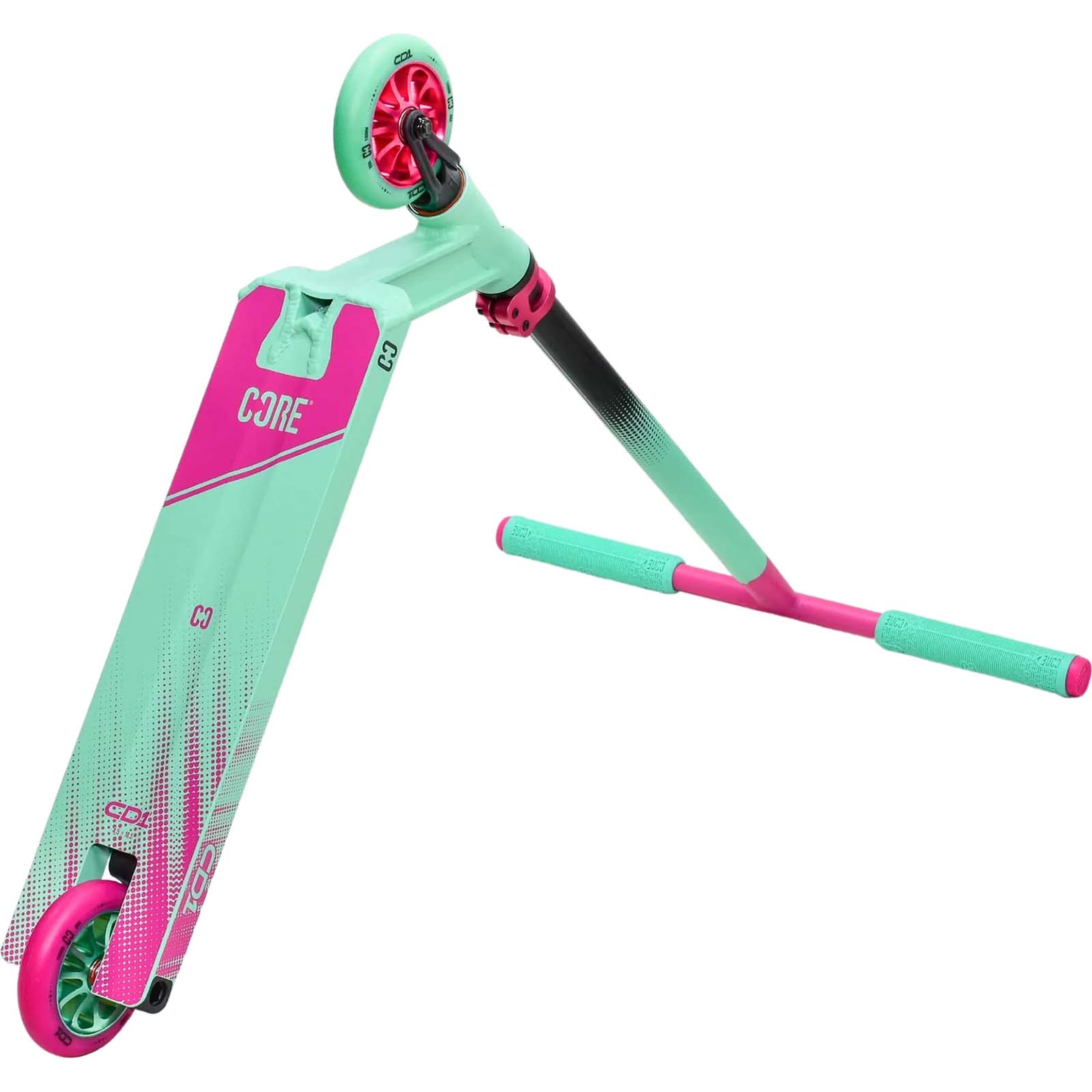 CORE CD1 Complete Stunt Scooter - Teal/Pink | SkateHut