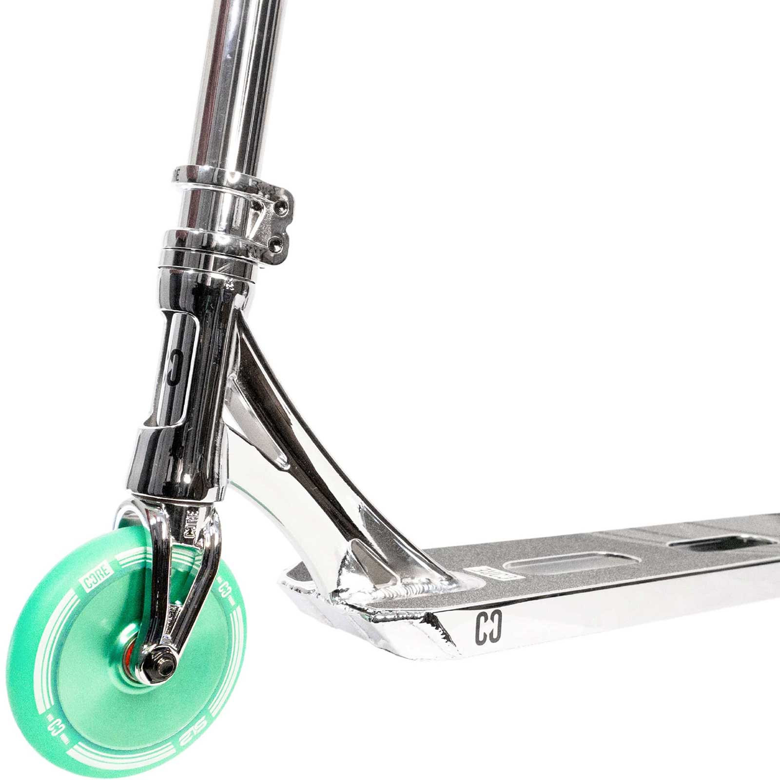 CORE SL2 Complete Stunt Scooter - Chrome/Teal | SkateHut