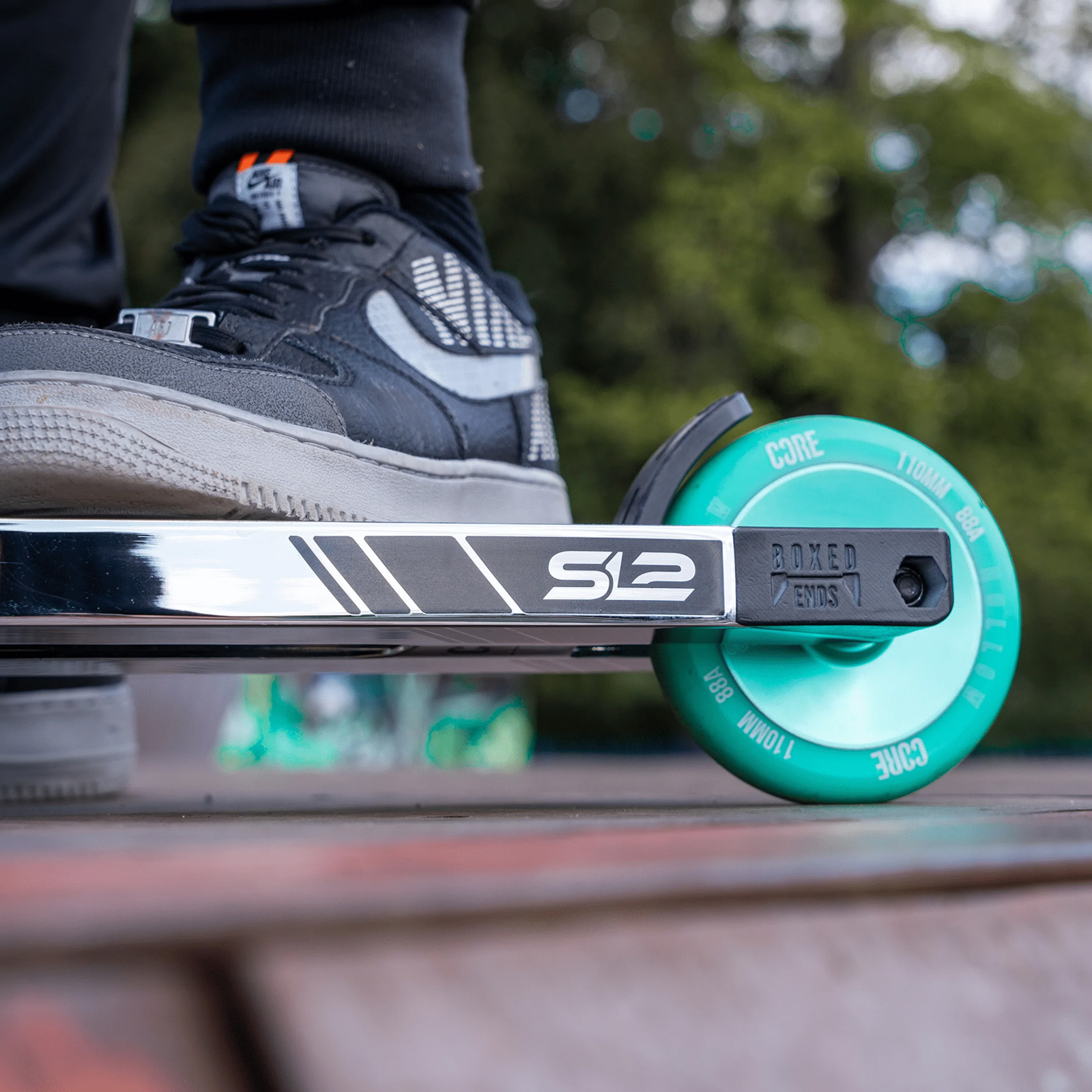 CORE SL2 Complete Stunt Scooter - Chrome/Teal | SkateHut