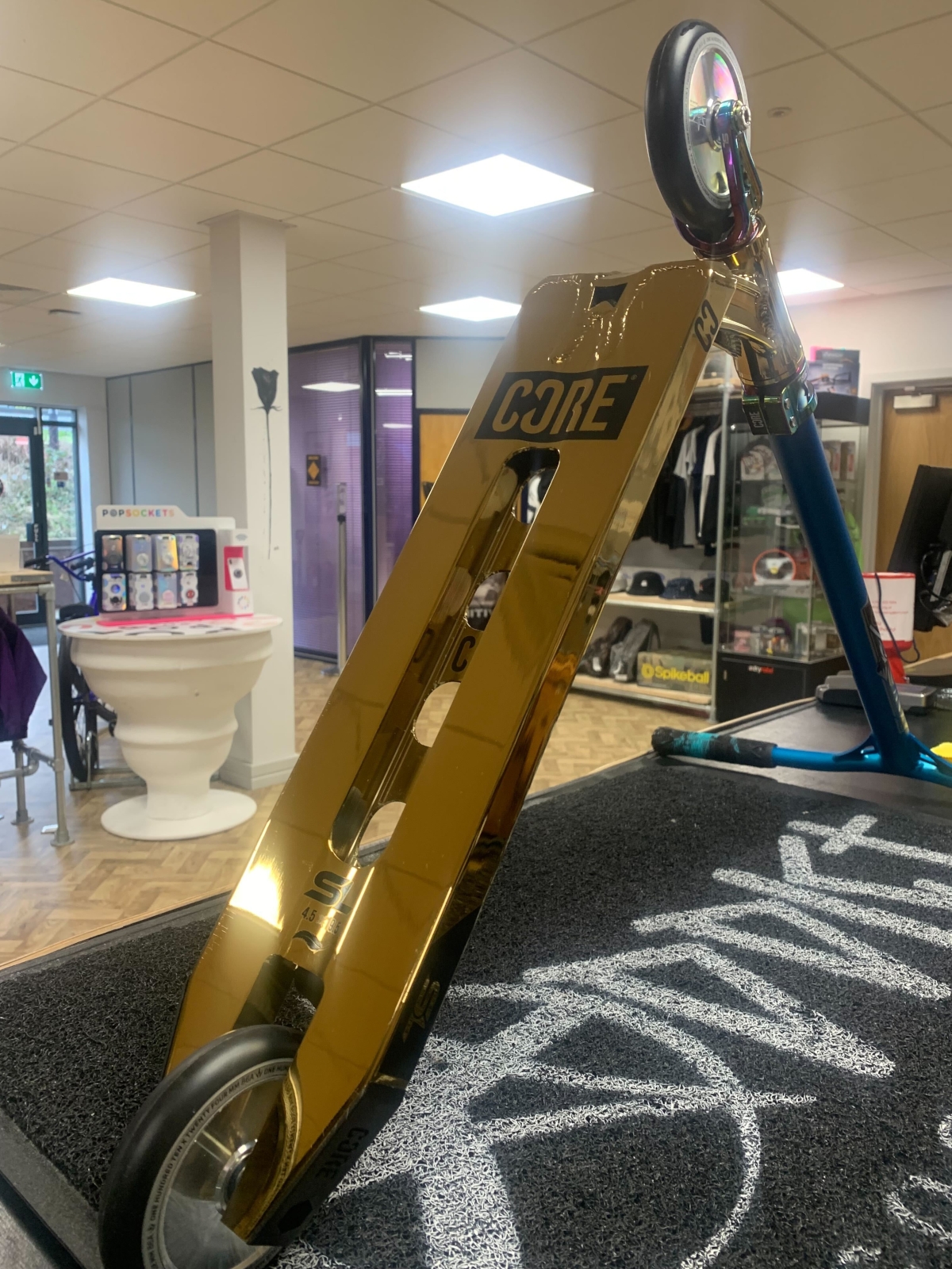 CORE x Blunt Envy Custom Stunt Scooter - Gold/Blue | SkateHut