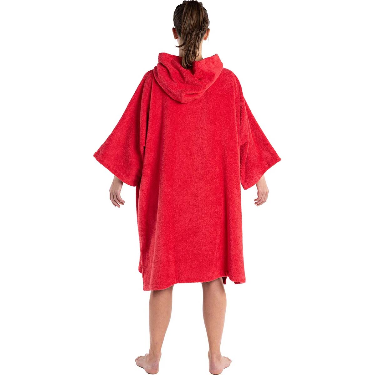 Dryrobe Organic Cotton Towel Changing Robe - Red | SkateHut