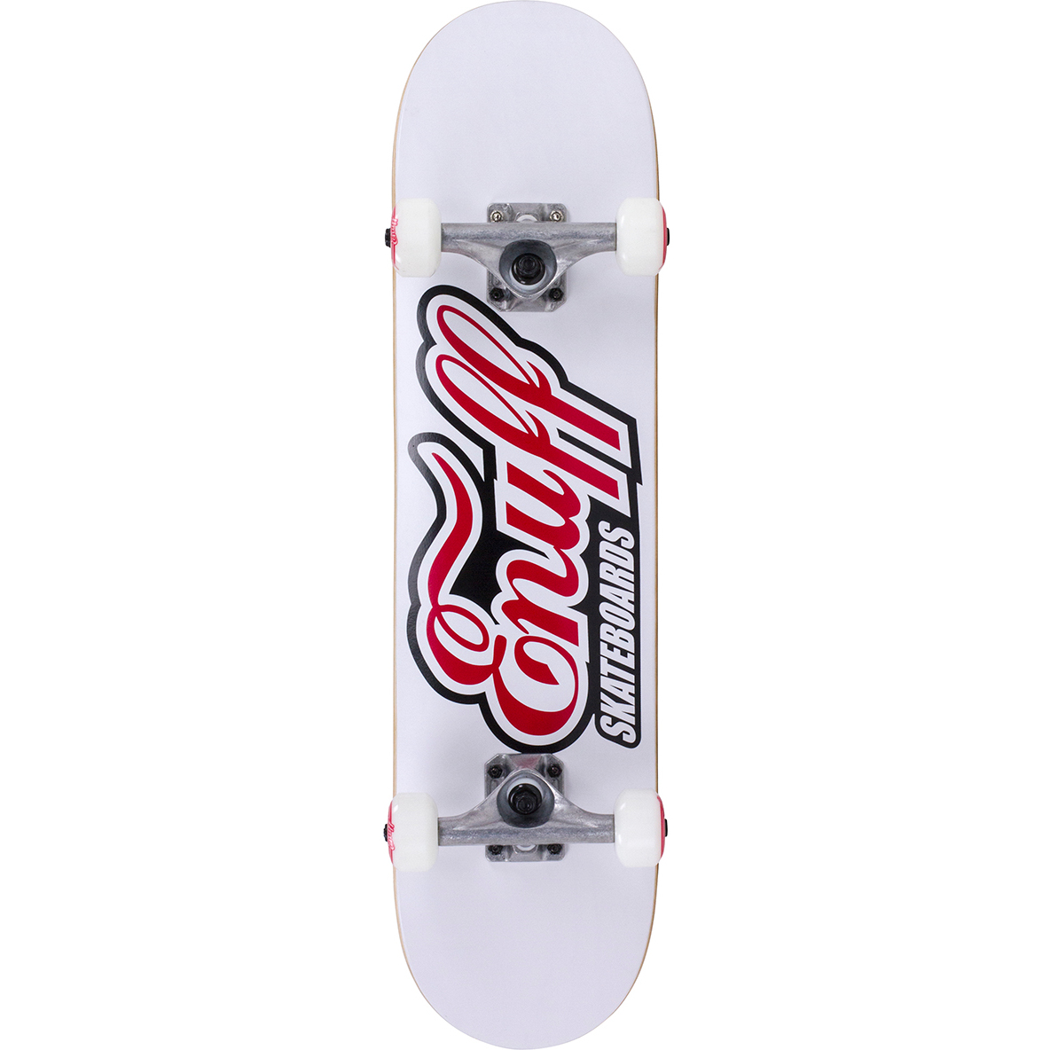 Enuff Classic Logo Complete Skateboard - White 7.75'' | SkateHut
