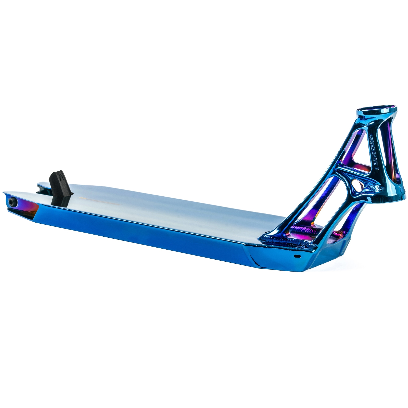 Ethic Pandemonium V2 Scooter Deck - Blue Chrome 460mm x 130mm | SkateHut