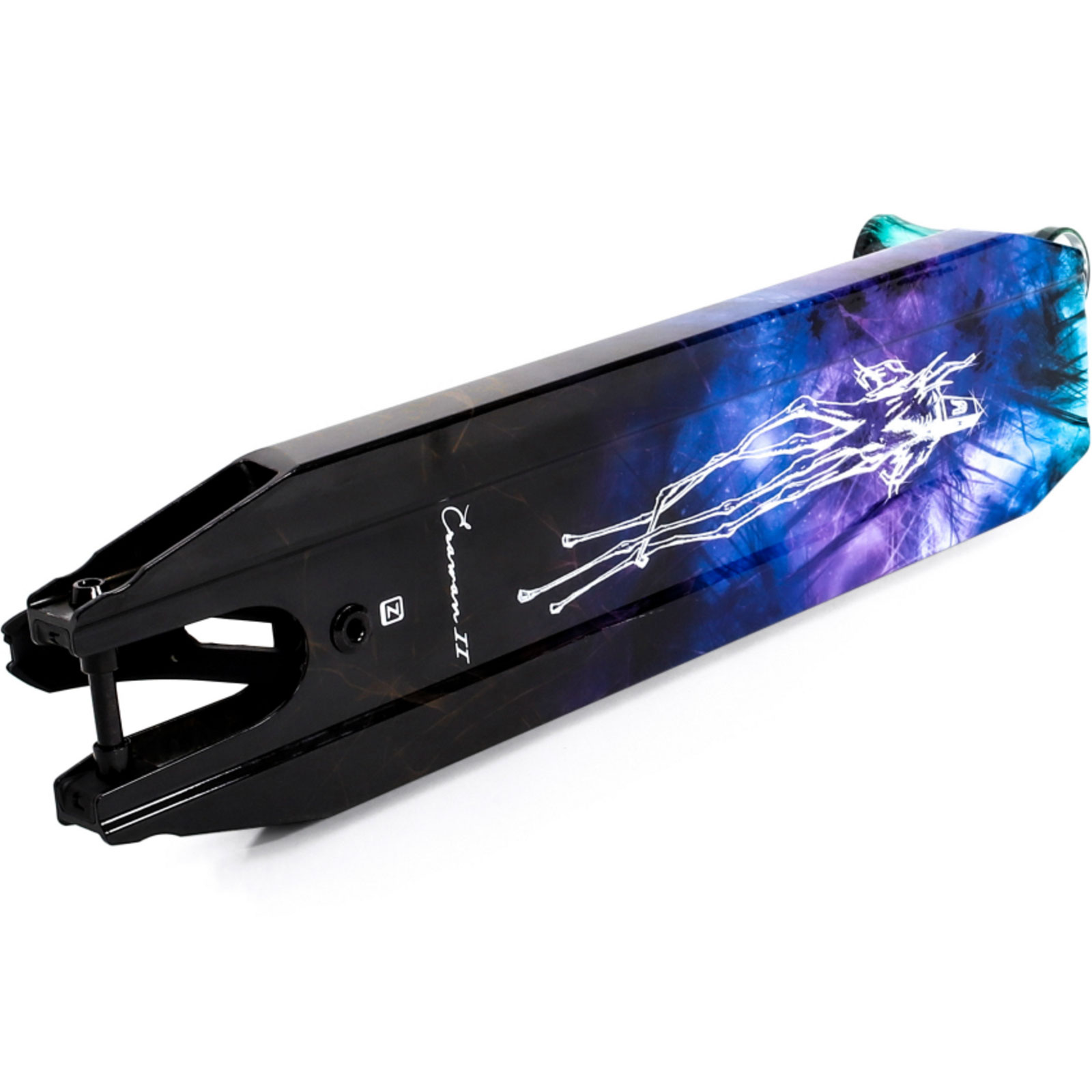 Ethic Erawan V2 Scooter Deck - Blue Iridium - 500mm x 120mm | SkateHut