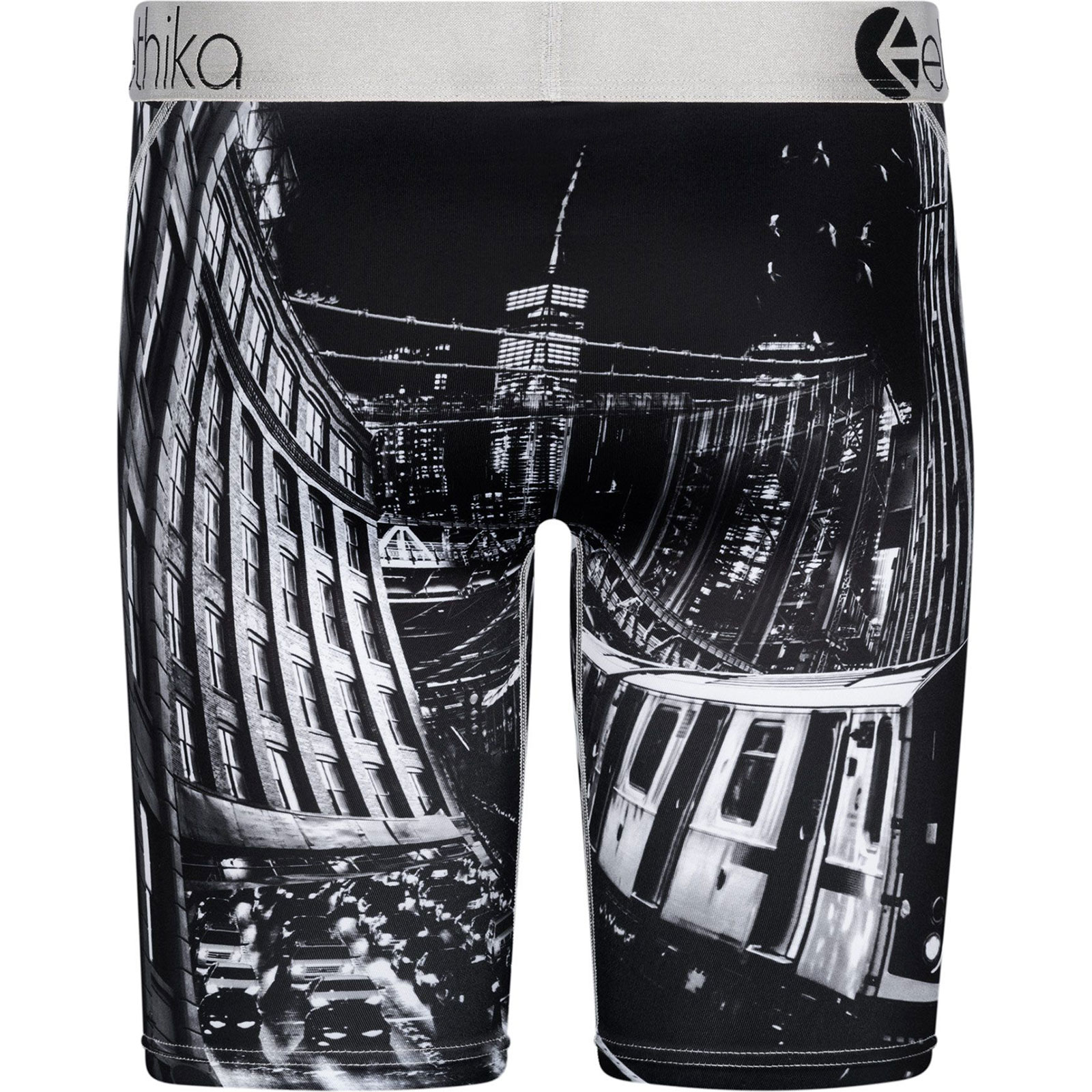 Ethika Next Stop Boxer Briefs - Black/White | SkateHut