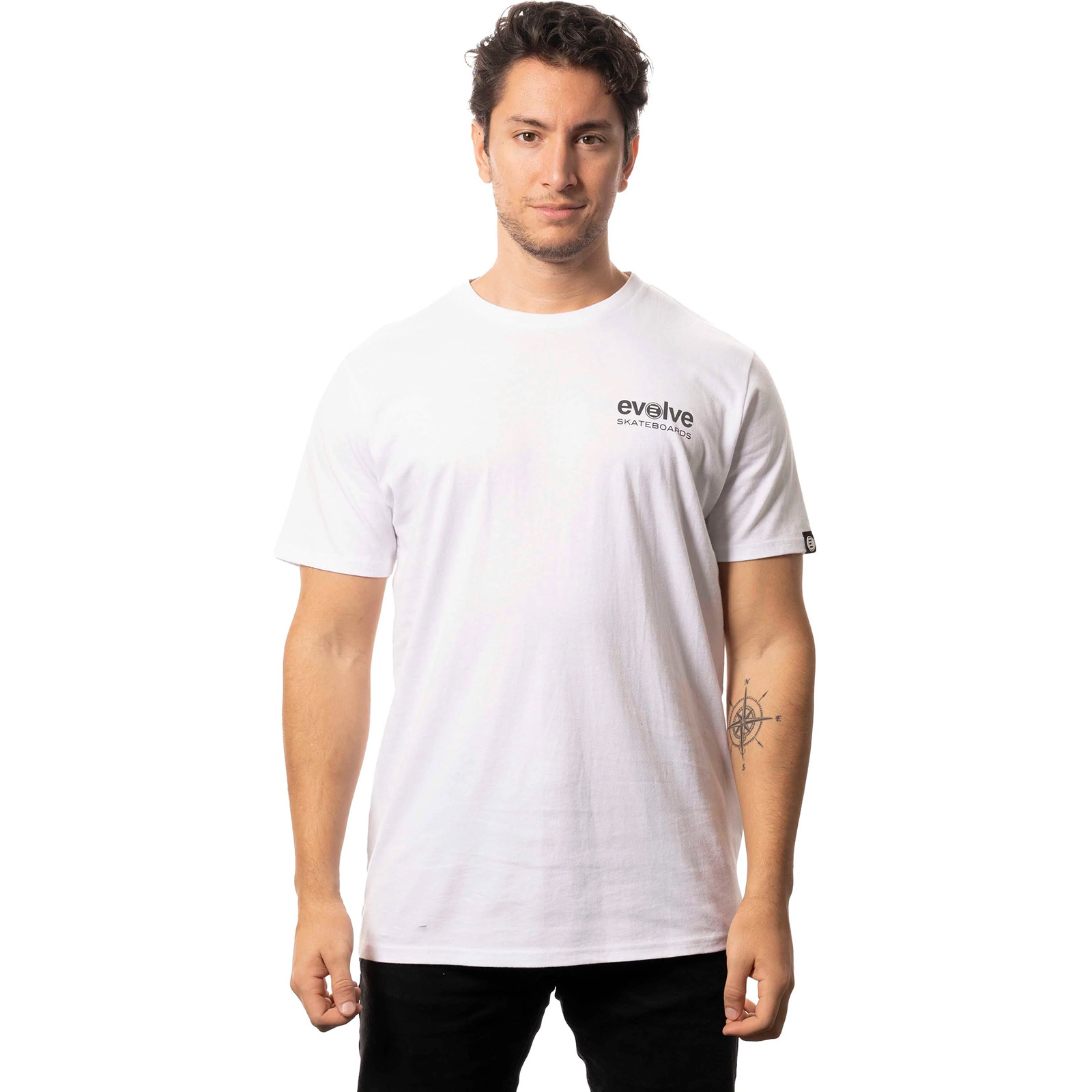 Evolve Core Logo T Shirt - White | SkateHut
