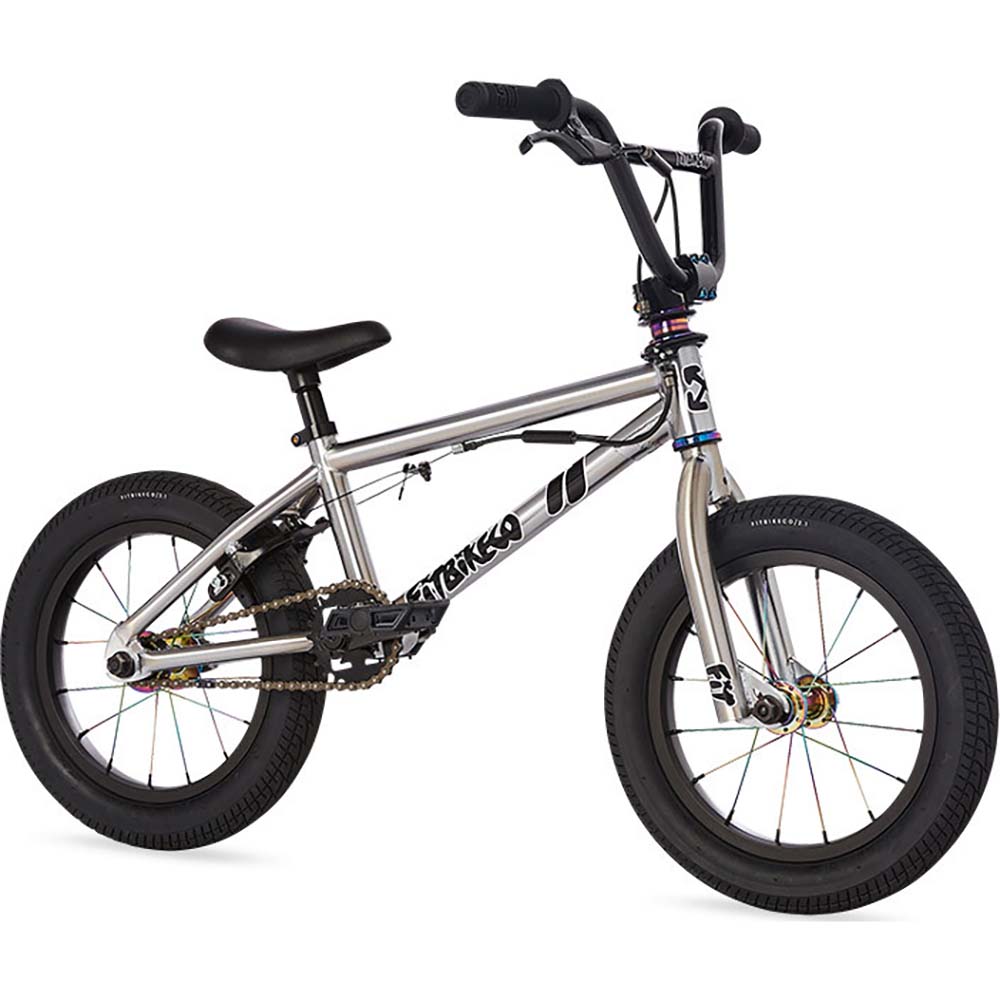 Fit Misfit 14" Caiden Complete BMX - Brushed Chrome | SkateHut