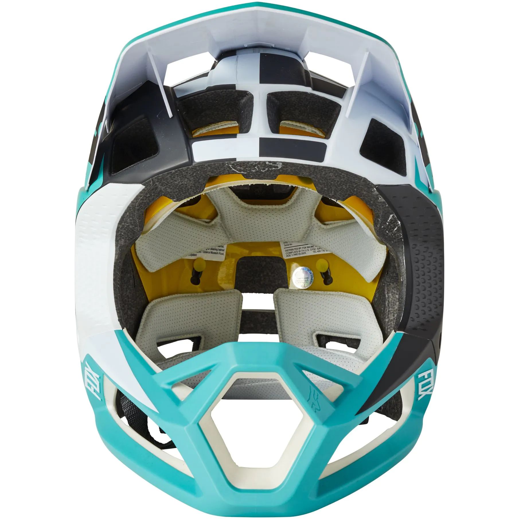 Fox Proframe Blocked MIPS Full Face Helmet - Teal | SkateHut
