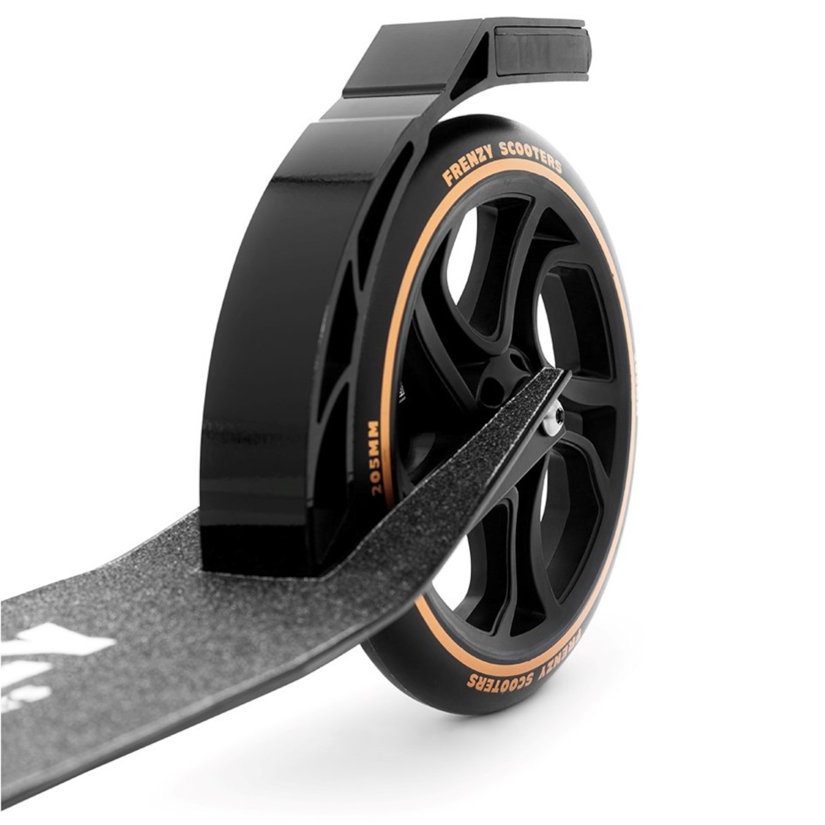 Frenzy 205mm Dual Brake V4 Recreational Scooter - Black | SkateHut