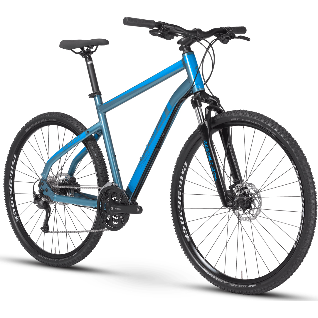 Ghost Square Cross Base AL U Urban Hybrid Bike - Petrol/Ocean | SkateHut