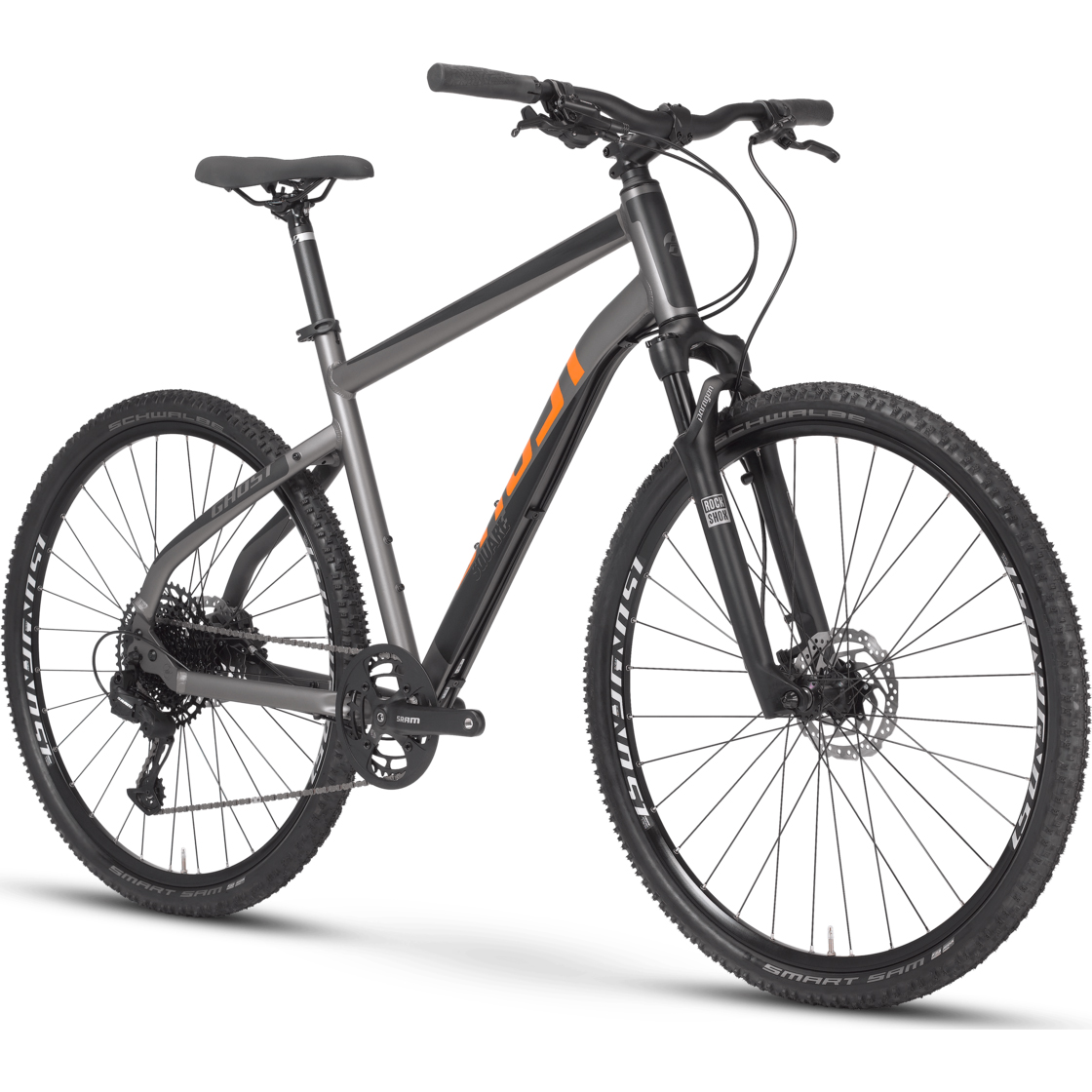 Ghost Square Cross Essential AL U Urban Hybrid Bike - Darksilver/Black ...