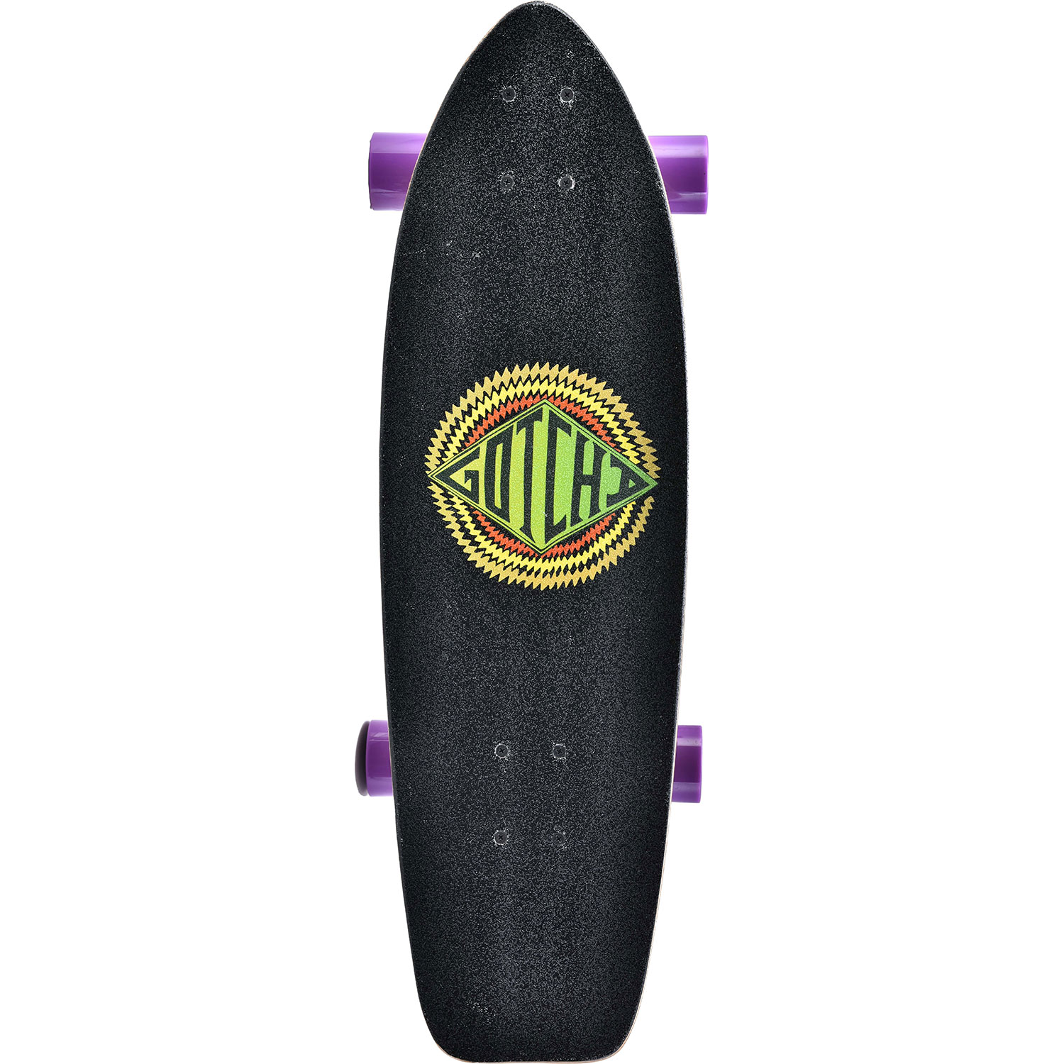 Gotcha Diamond Complete Cruiser Skateboard - Natural/Multi 30" | SkateHut