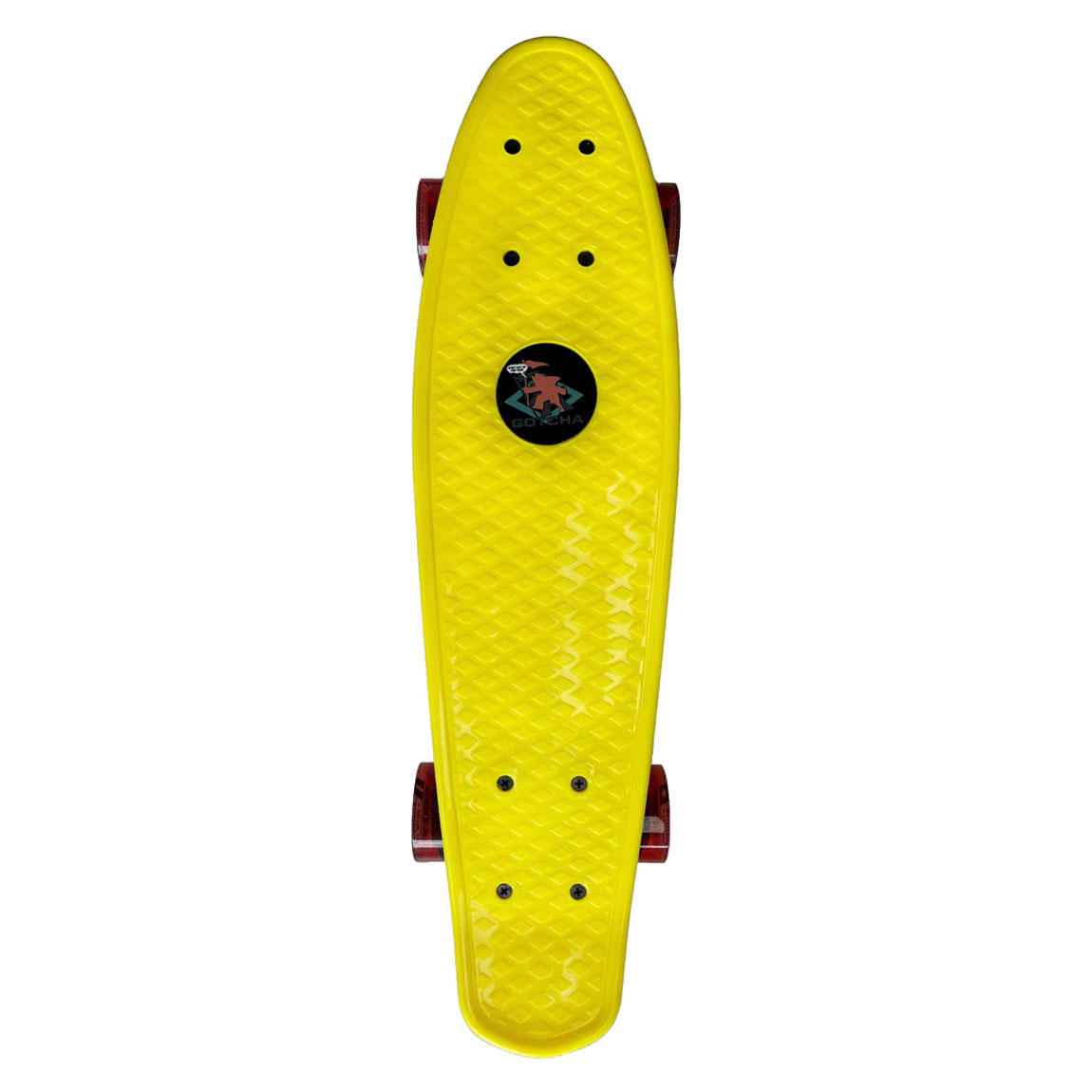 Gotcha Icon Complete Cruiser Skateboard - Yellow 22" | SkateHut