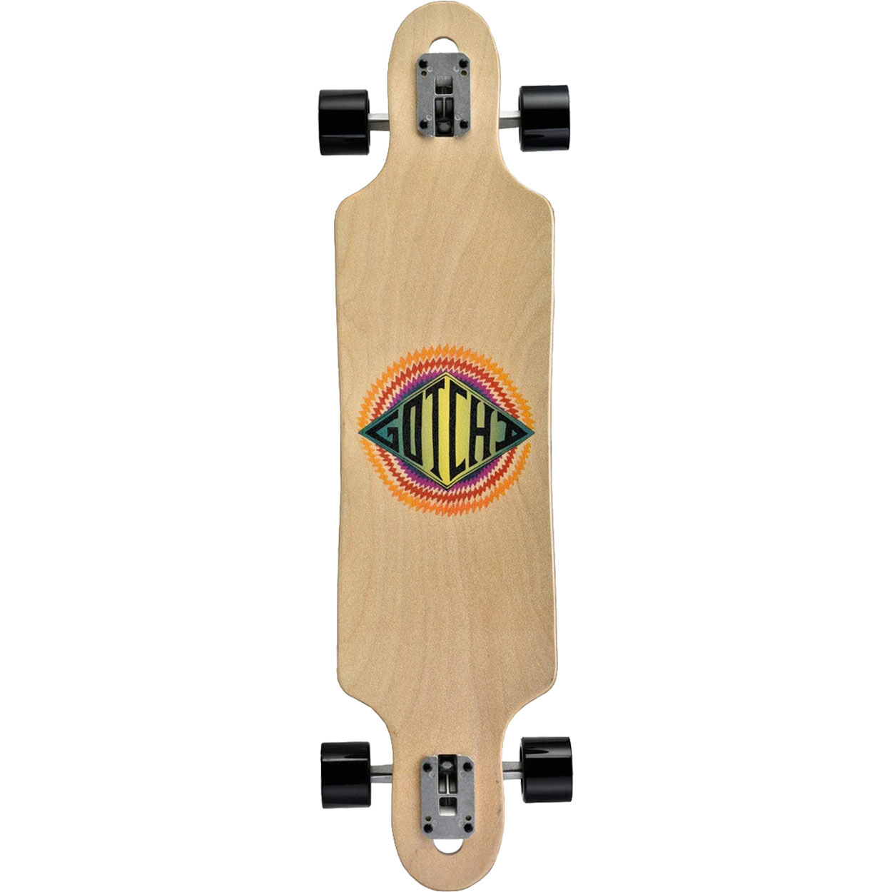 Gotcha Sunburst Drop Through Complete Longboard 36" | SkateHut