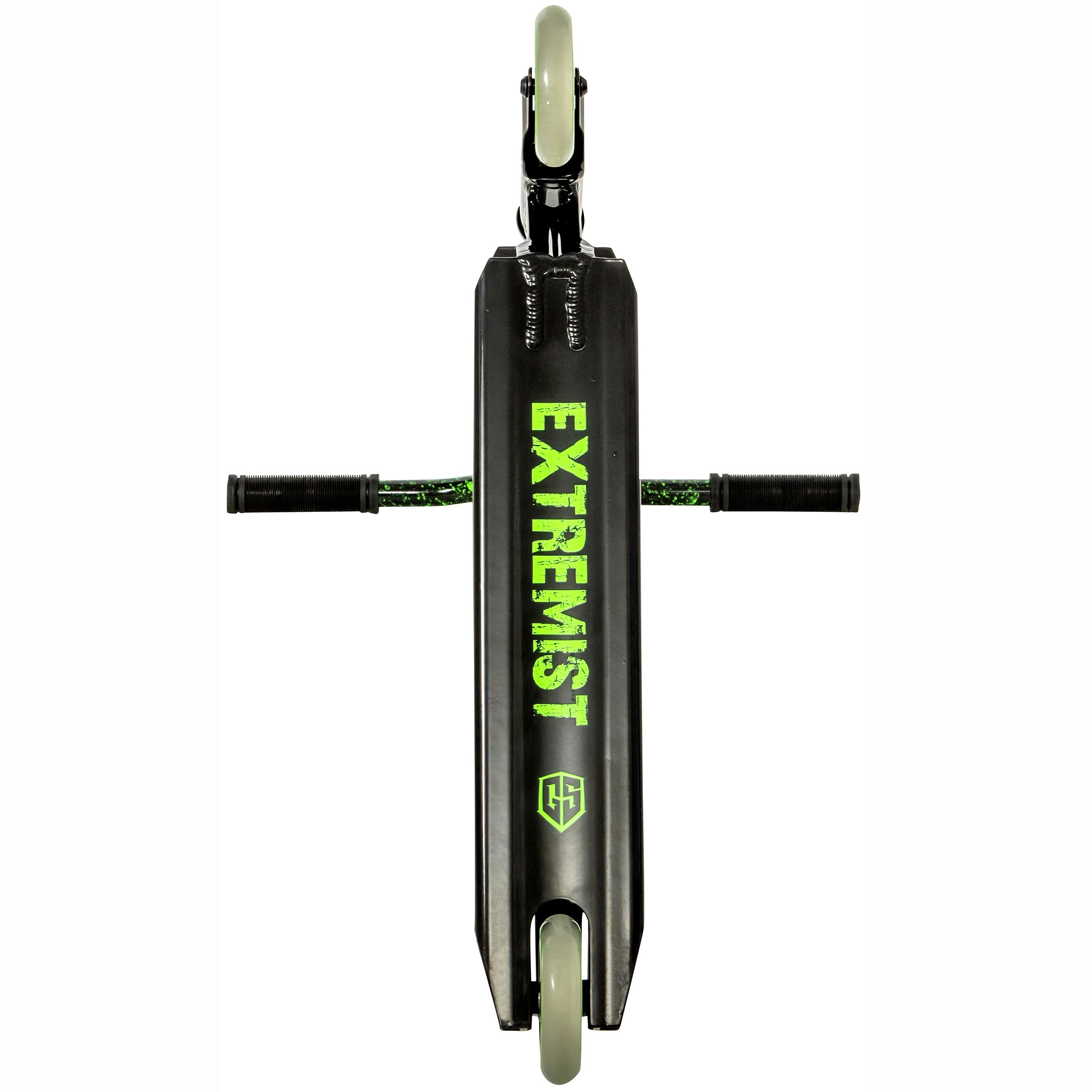Grit Extremist Stunt Scooter - Black/Marble Green | SkateHut