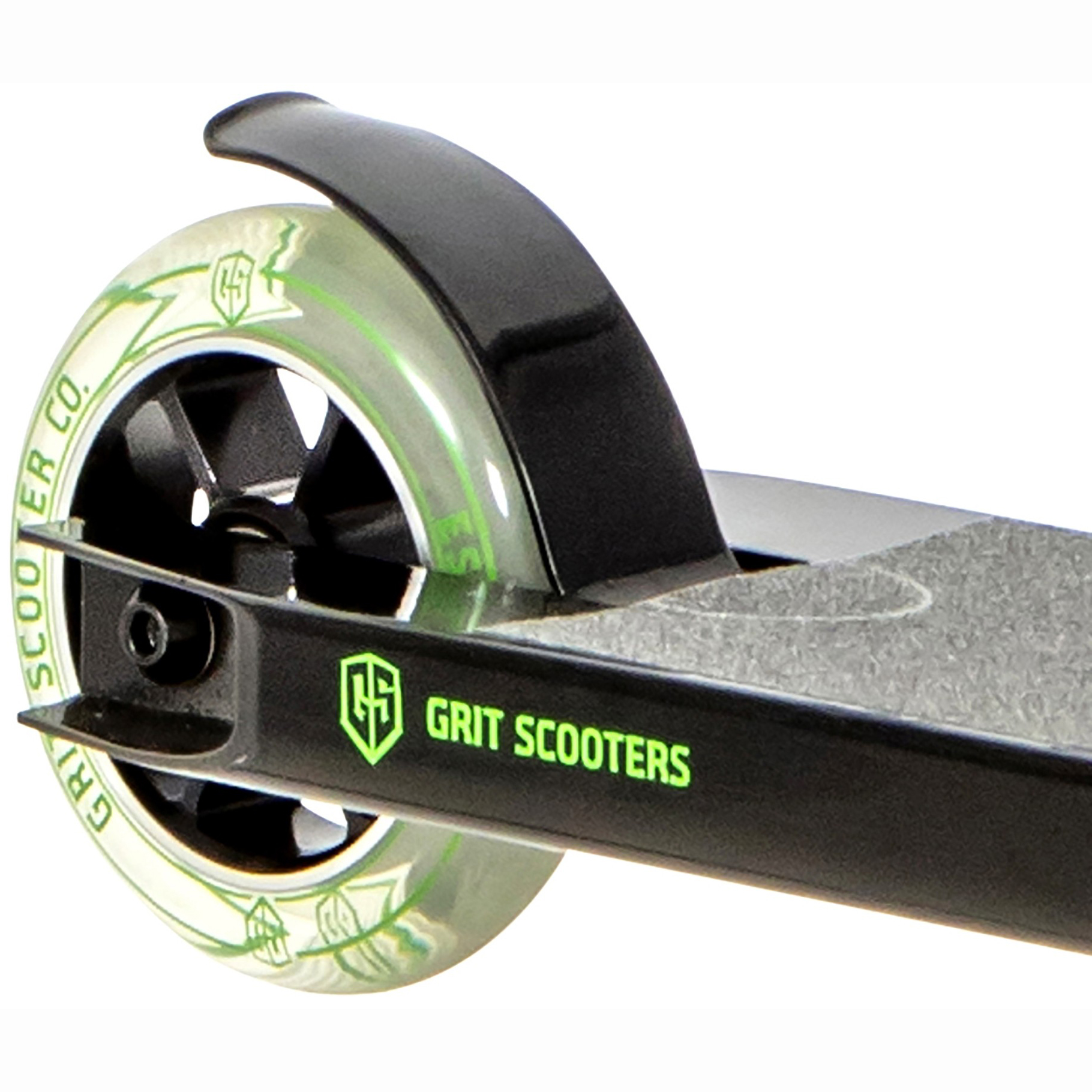 Grit Extremist Stunt Scooter - Black/Marble Green | SkateHut